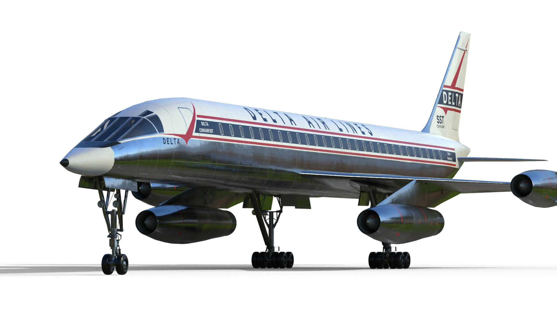 Convair 58-9 SST Airliner 3D Model by citizensnip