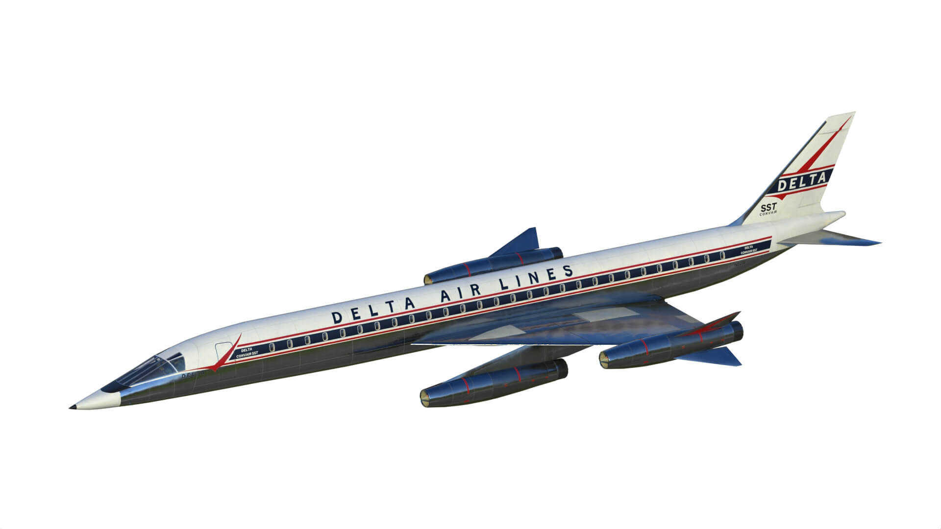 Convair 58-9 SST Airliner 3D Model by citizensnip