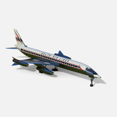 Convair 58-9 SST Airliner 3D Model by citizensnip