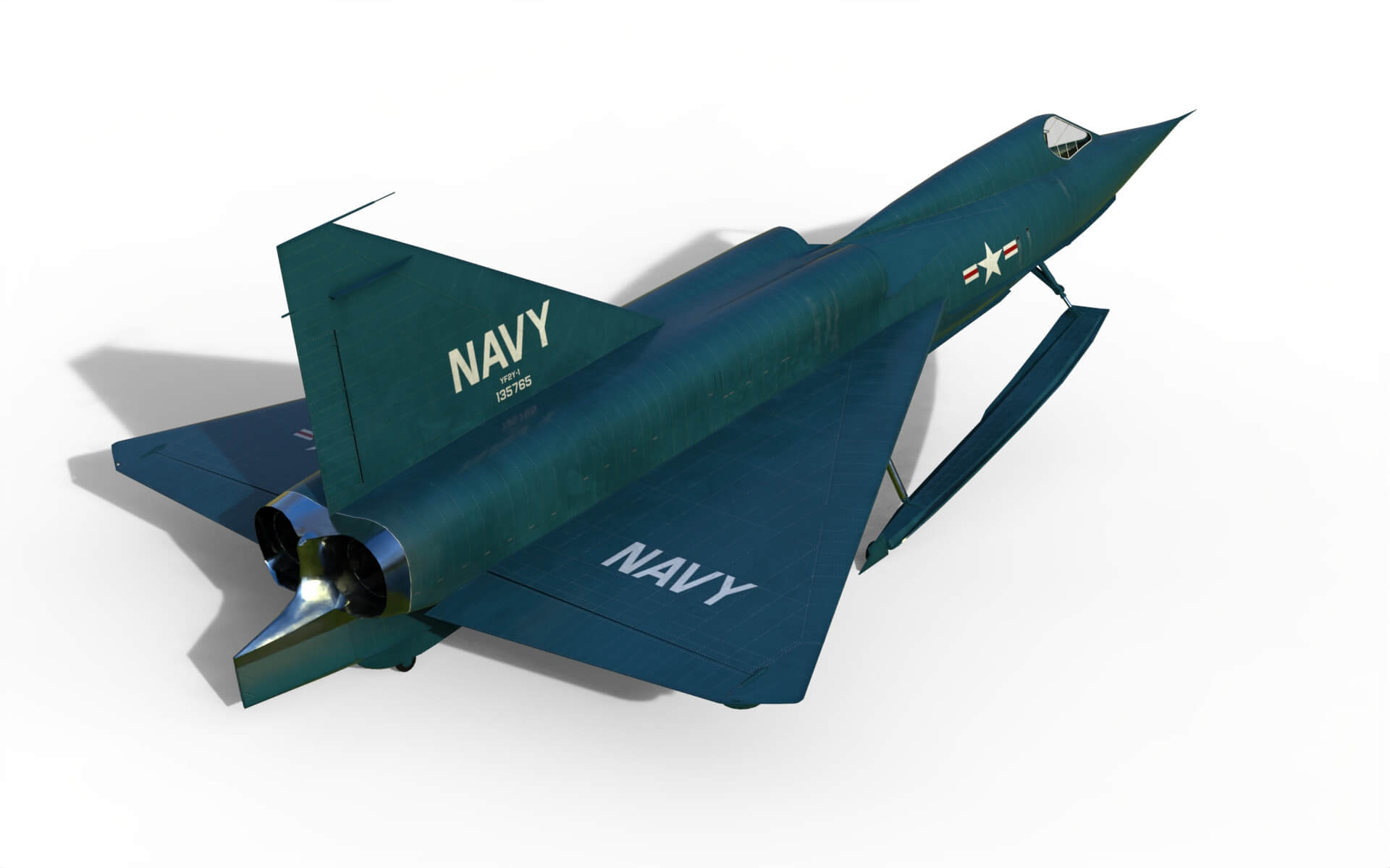 Convair Yf2Y Sea Dart Fighter - 3D Model by citizensnip