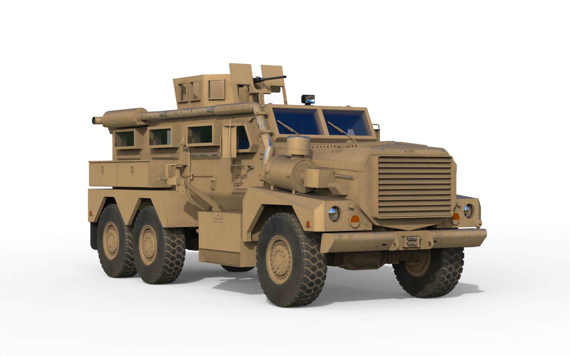 Cougar 6x6 MRAP - 3D Model by citizensnip