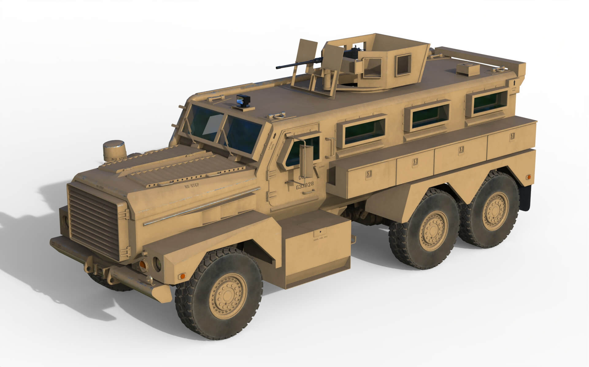 Cougar 6x6 MRAP - 3D Model by citizensnip