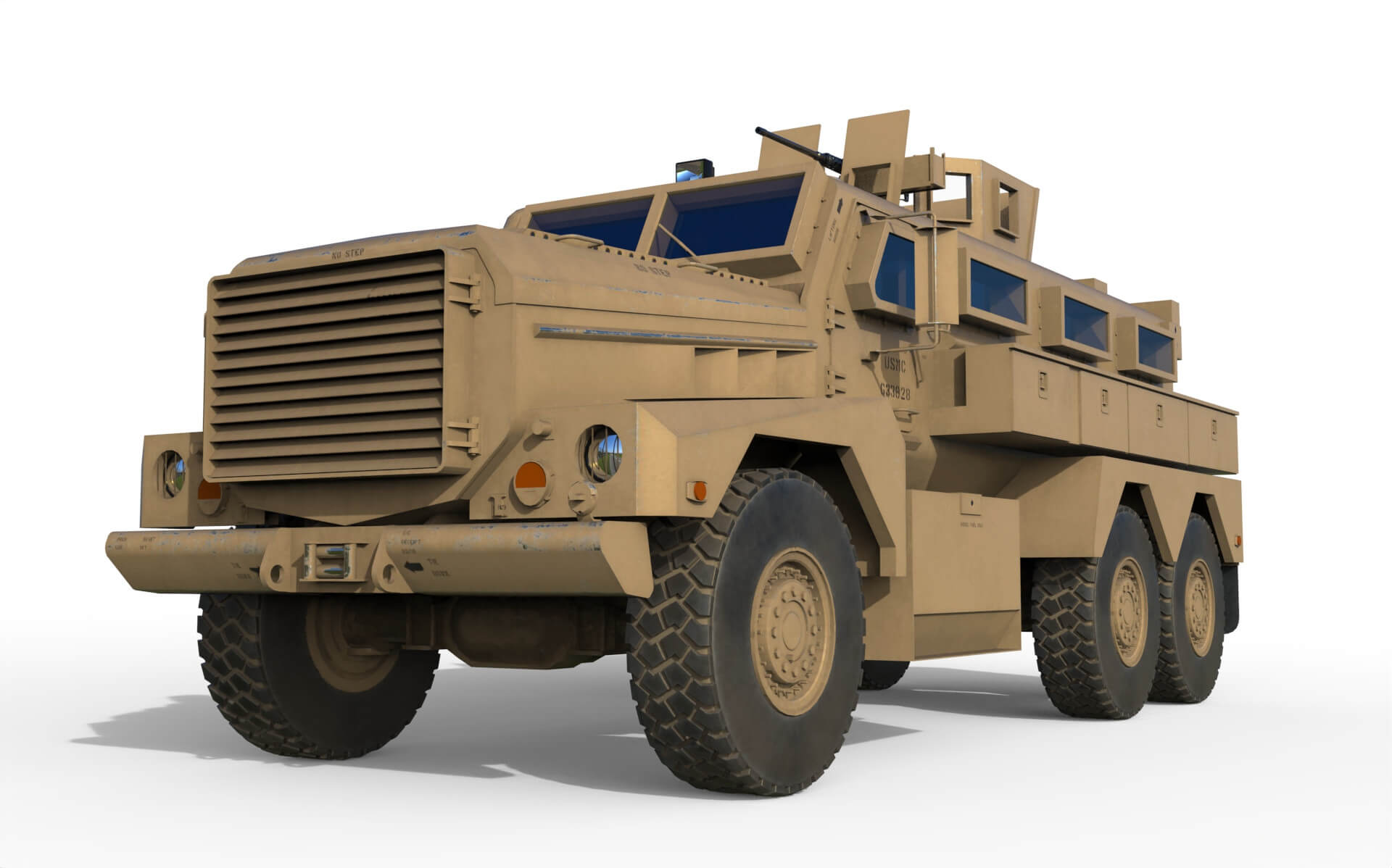 Cougar 6x6 MRAP - 3D Model by citizensnip