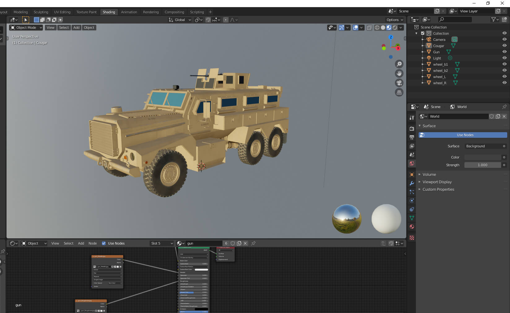 Cougar 6x6 MRAP - 3D Model by citizensnip