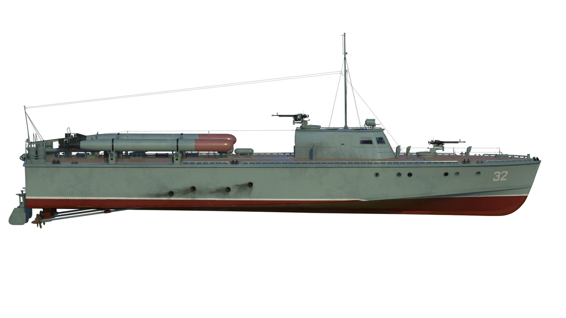 D3 Class Motor Soviet Torpedo Boat - 3D Model by citizensnip