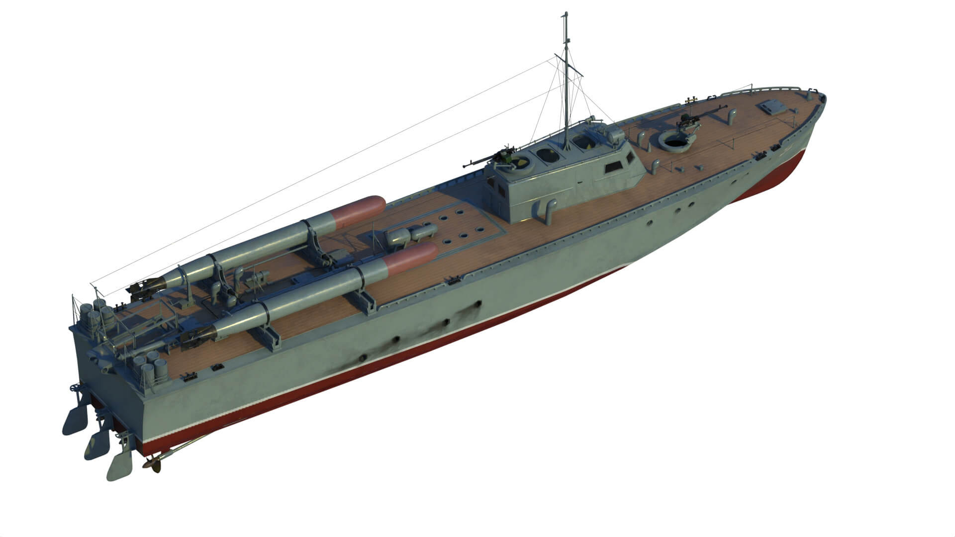 D3 Class Motor Soviet Torpedo Boat - 3D Model by citizensnip