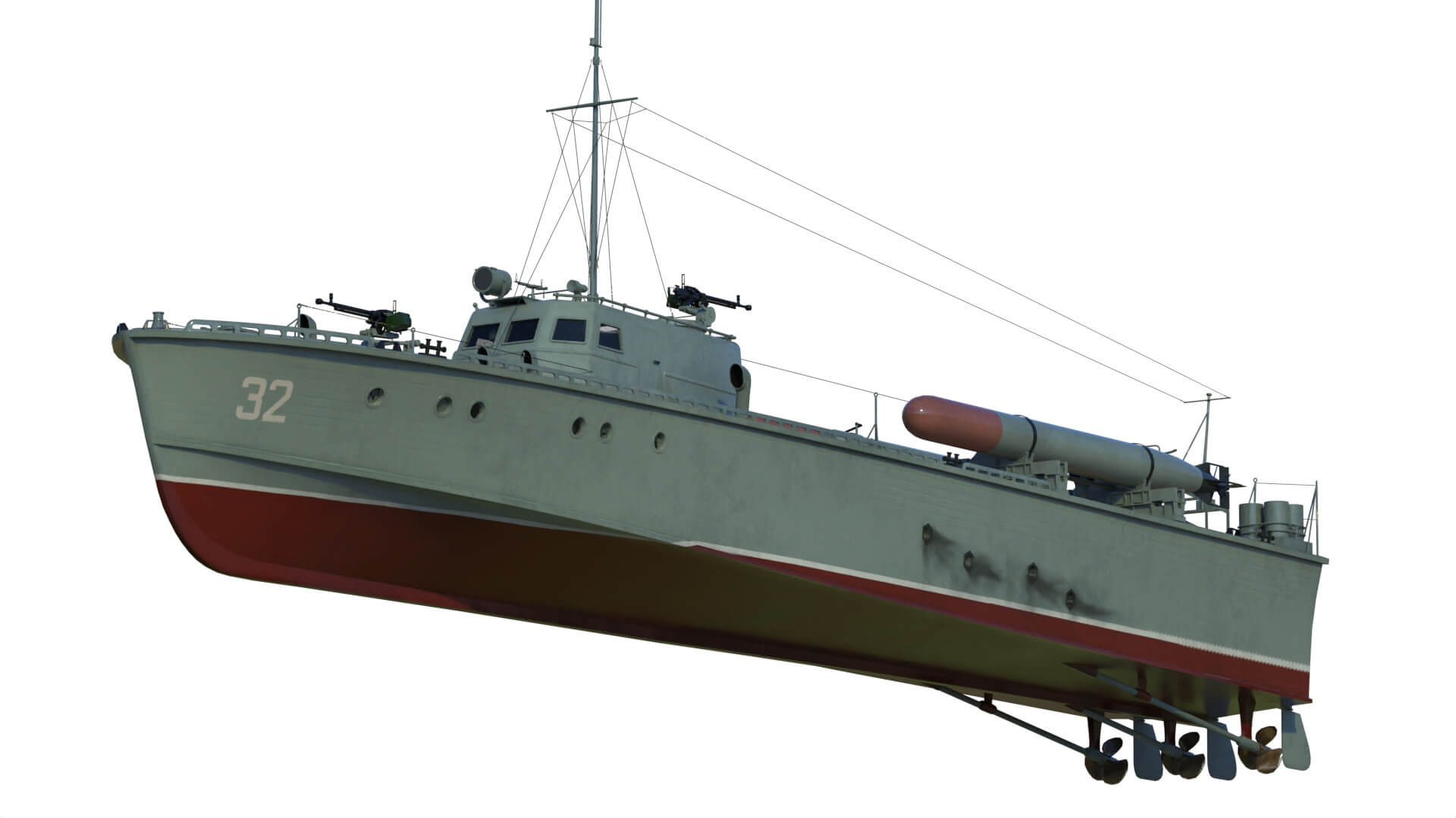 D3 Class Motor Soviet Torpedo Boat - 3D Model by citizensnip