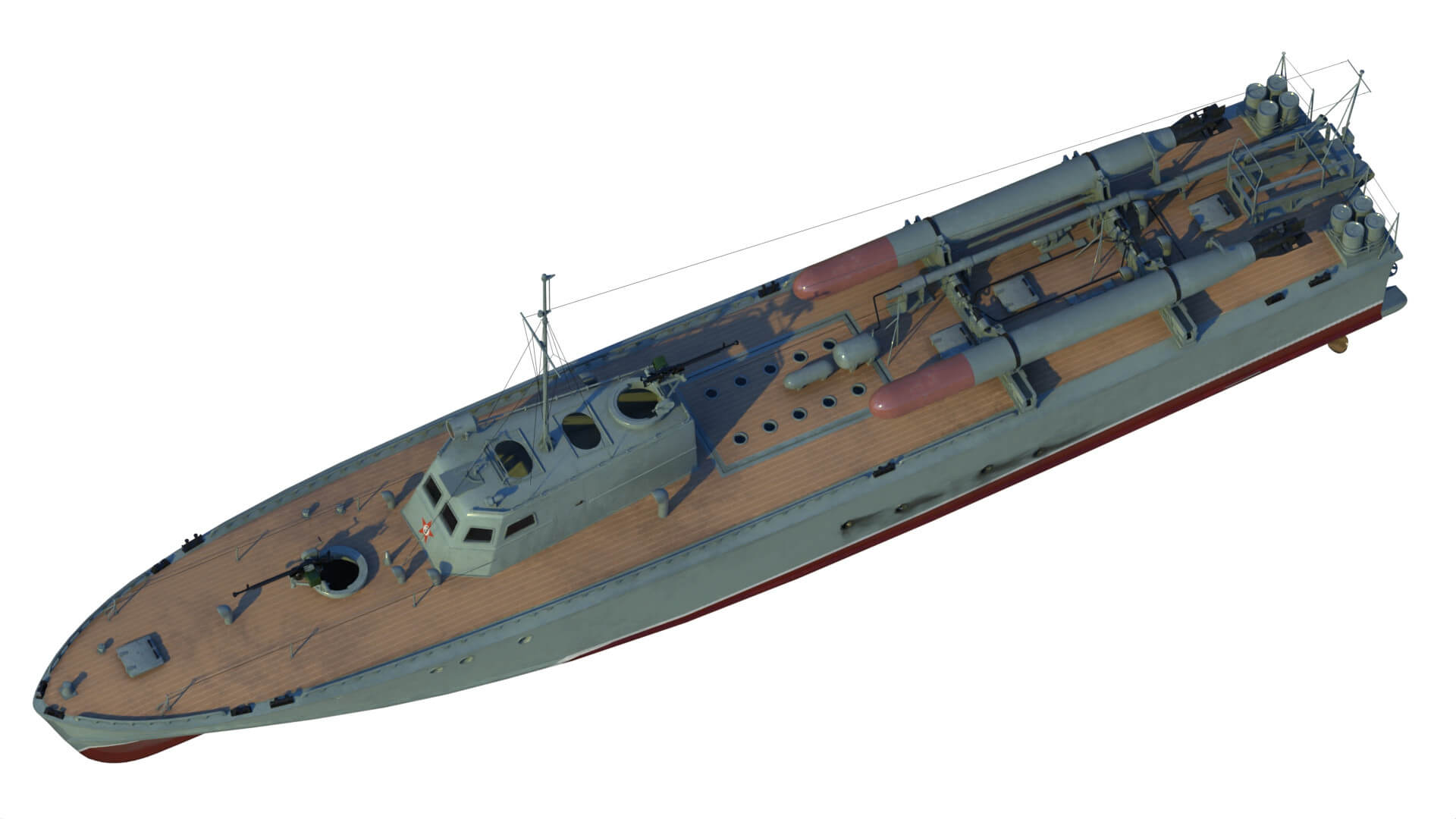 D3 Class Motor Soviet Torpedo Boat - 3D Model by citizensnip