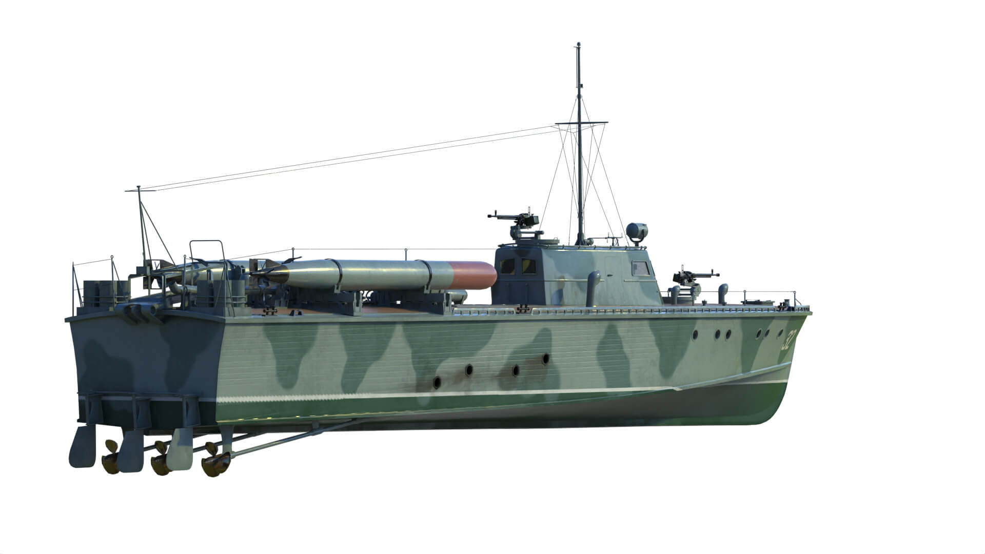D3 Class Motor Soviet Torpedo Boat - 3D Model by citizensnip