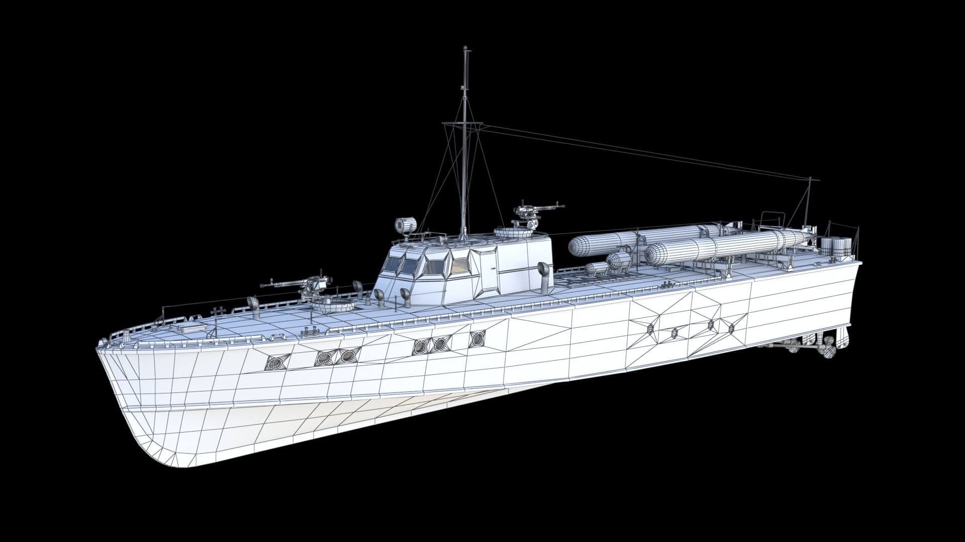 D3 Class Motor Soviet Torpedo Boat - 3D Model by citizensnip