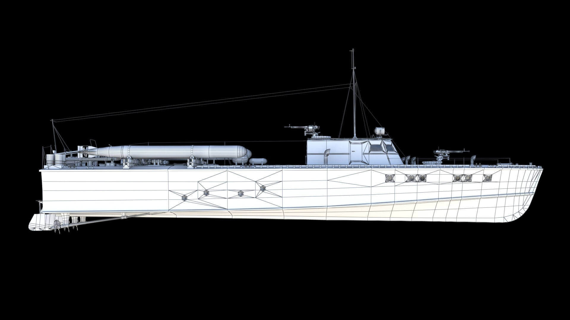 D3 Class Motor Soviet Torpedo Boat - 3D Model by citizensnip