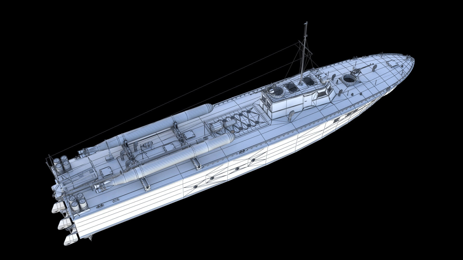 D3 Class Motor Soviet Torpedo Boat - 3D Model by citizensnip