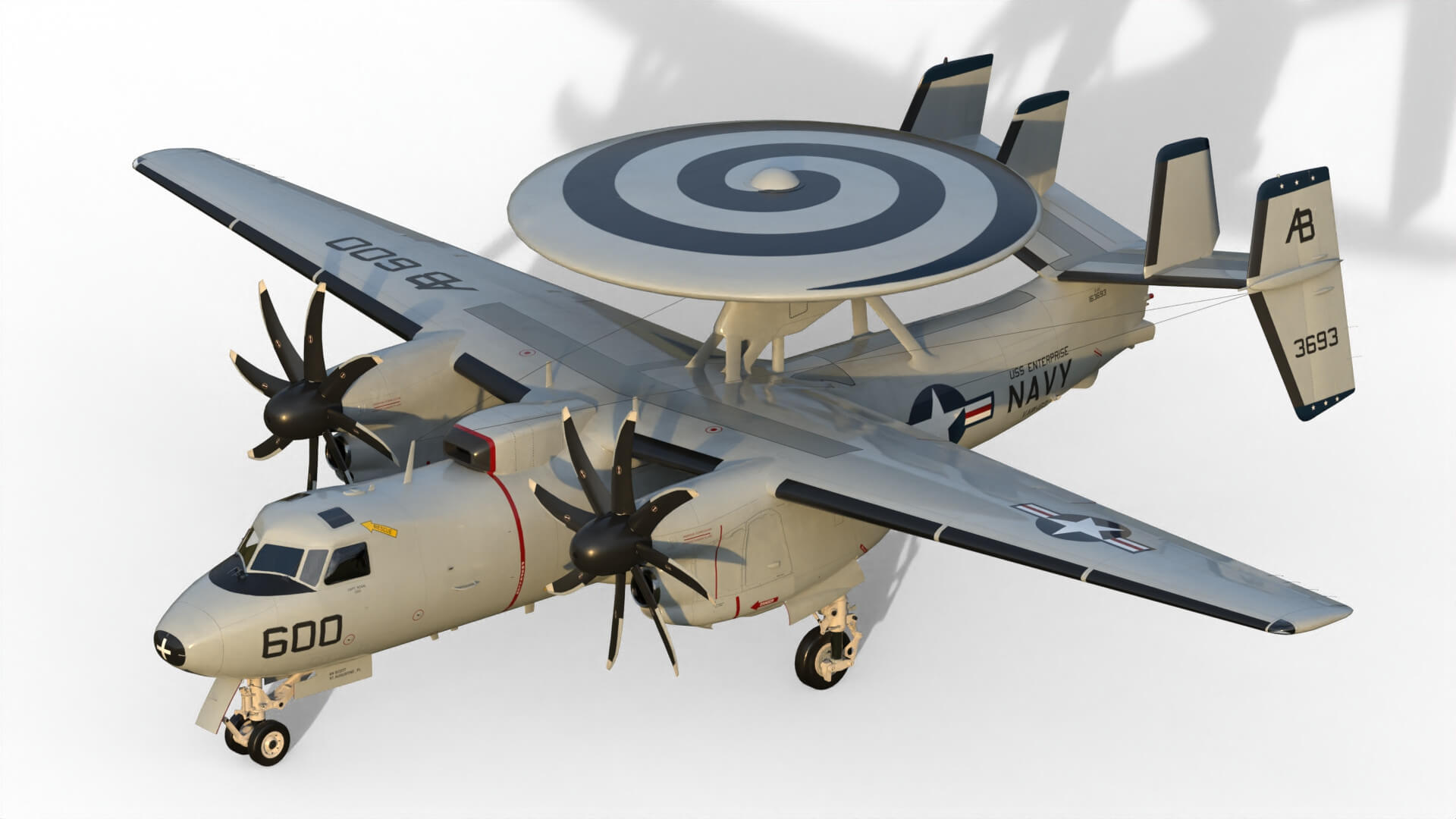 E-2 Hawkeye 3D Model by citizensnip