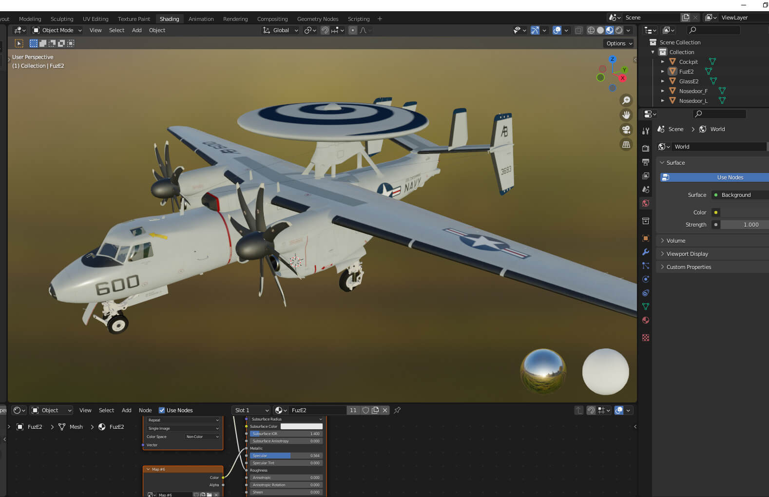 E-2 Hawkeye 3D Model by citizensnip