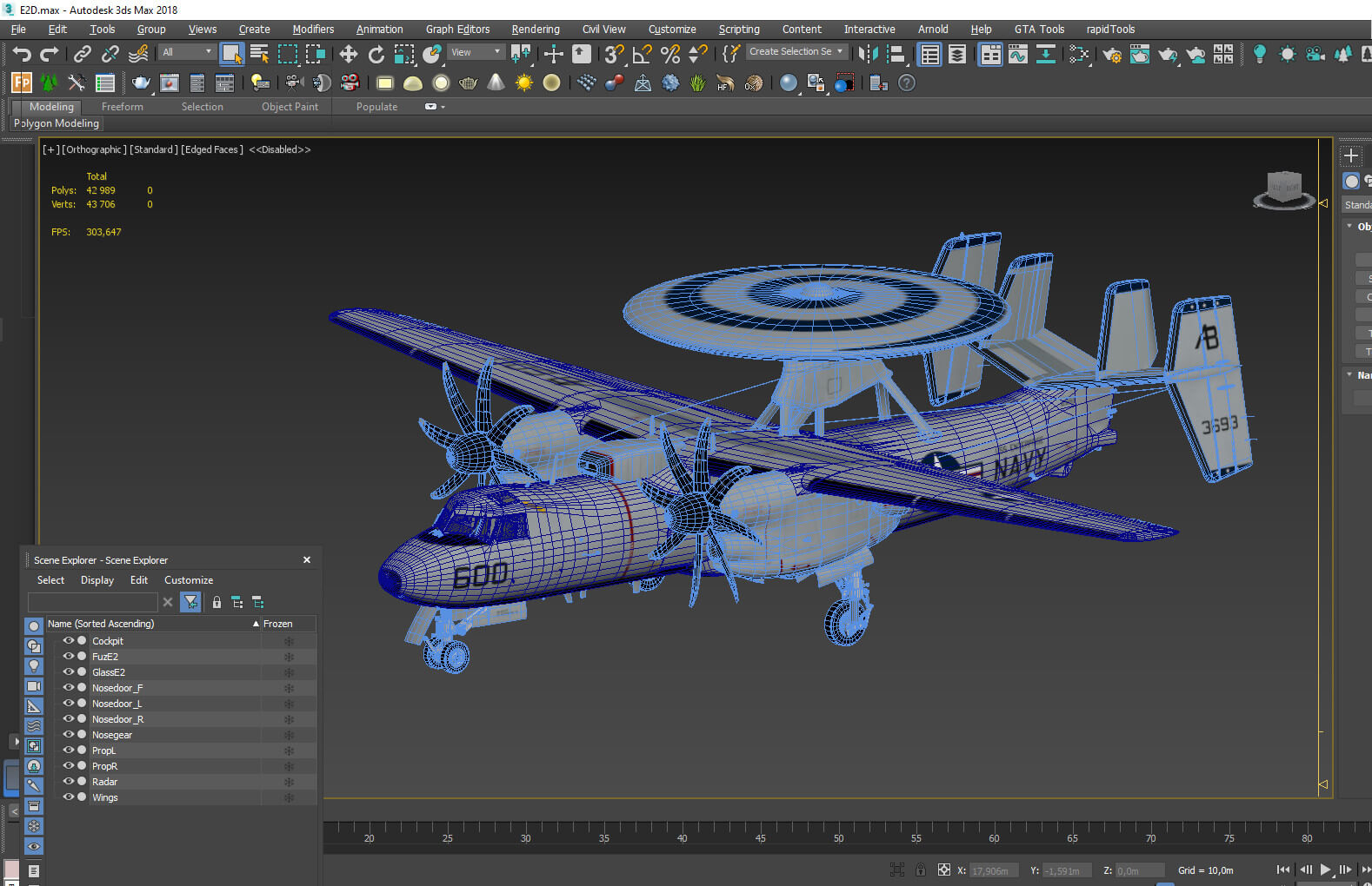 E-2 Hawkeye 3D Model by citizensnip