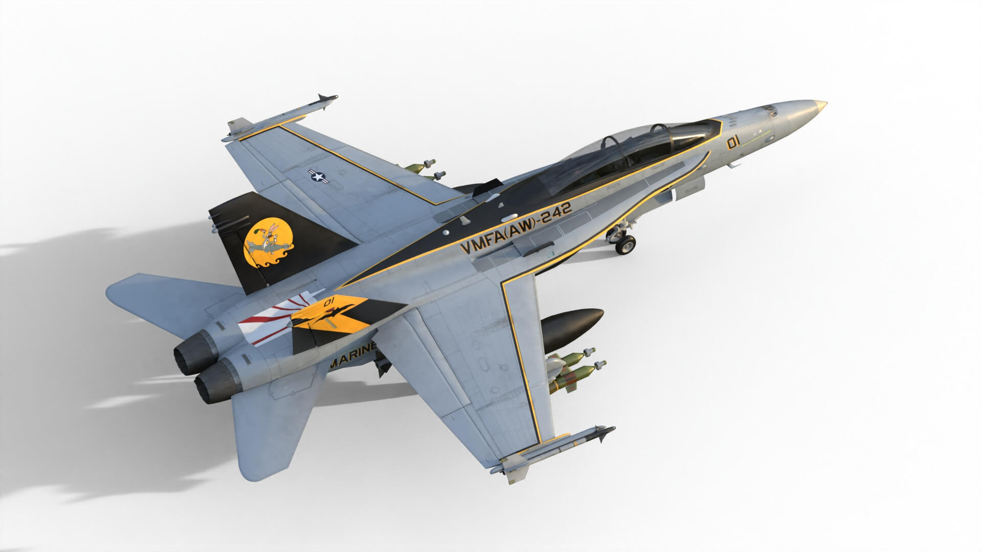 F-18 Hornet Fighter 3D Model by citizensnip