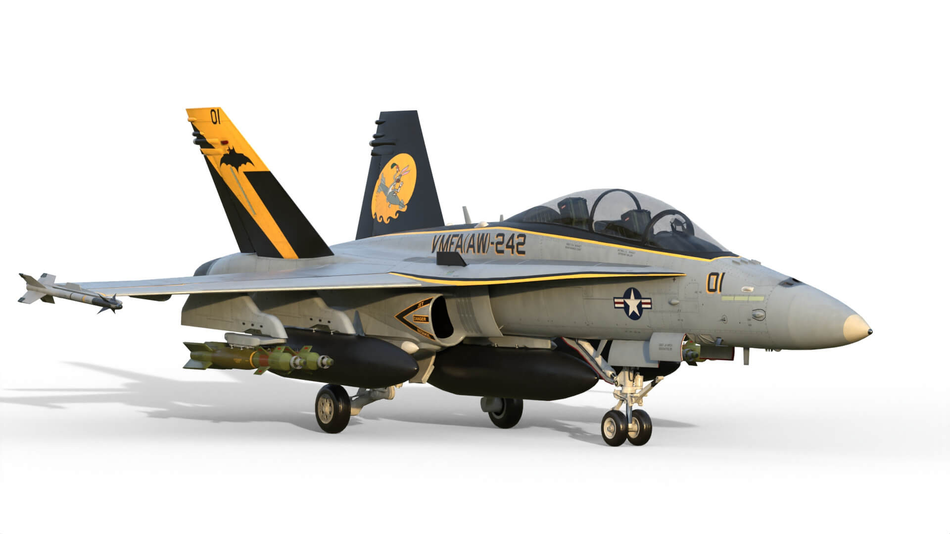 F-18 Hornet Fighter 3D Model by citizensnip