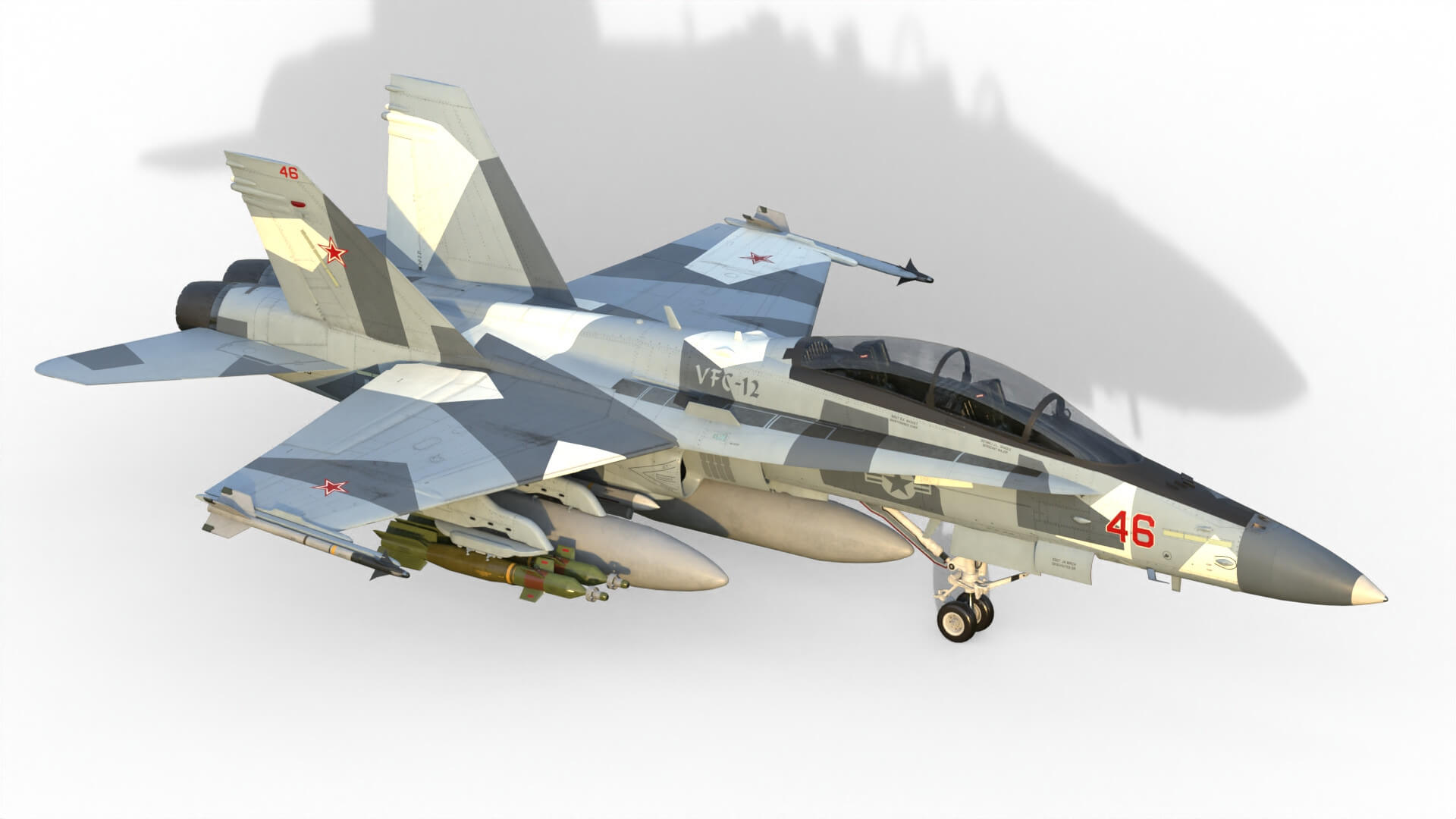 F-18 Hornet Fighter 3D Model by citizensnip
