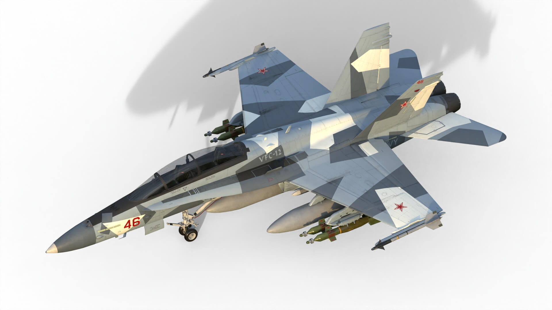 F-18 Hornet Fighter 3D Model by citizensnip