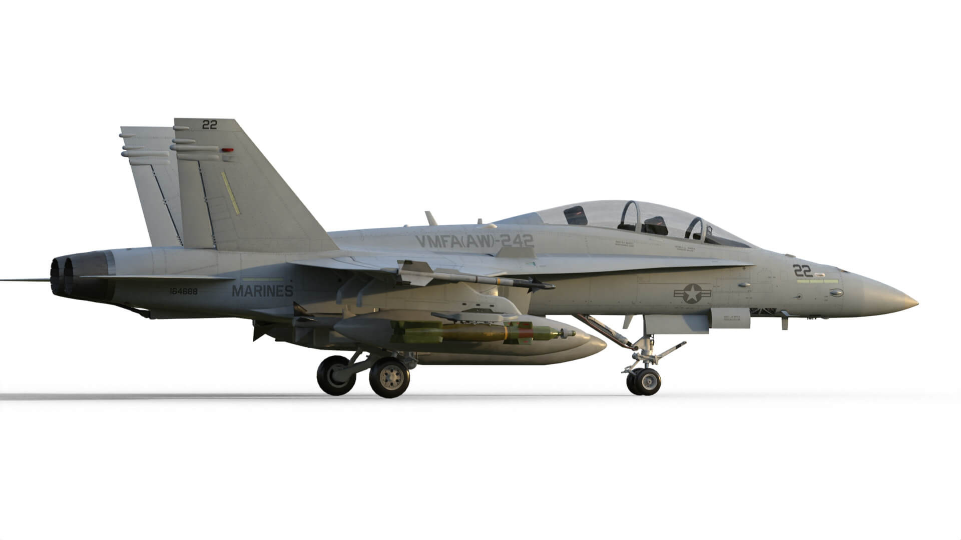 F-18 Hornet Fighter 3D Model by citizensnip