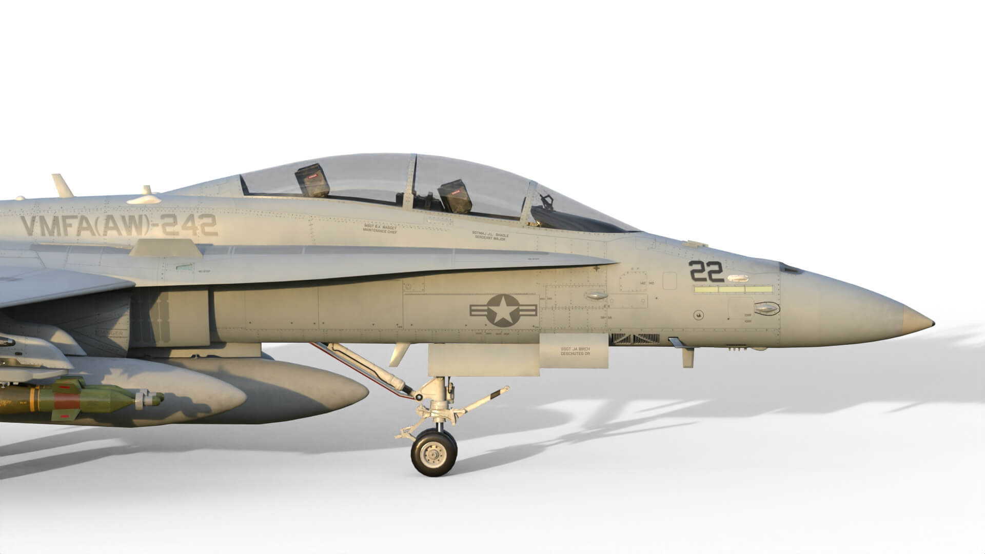 F-18 Hornet Fighter 3D Model by citizensnip