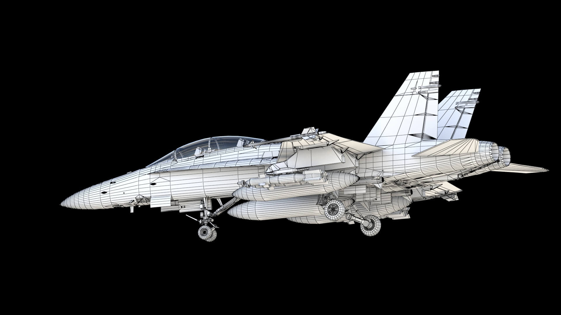 F-18 Hornet Fighter 3D Model by citizensnip