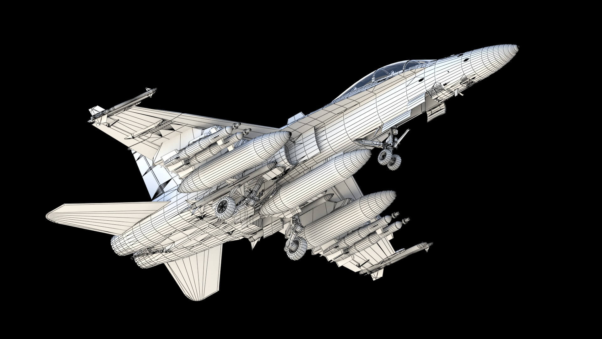 F-18 Hornet Fighter 3D Model by citizensnip