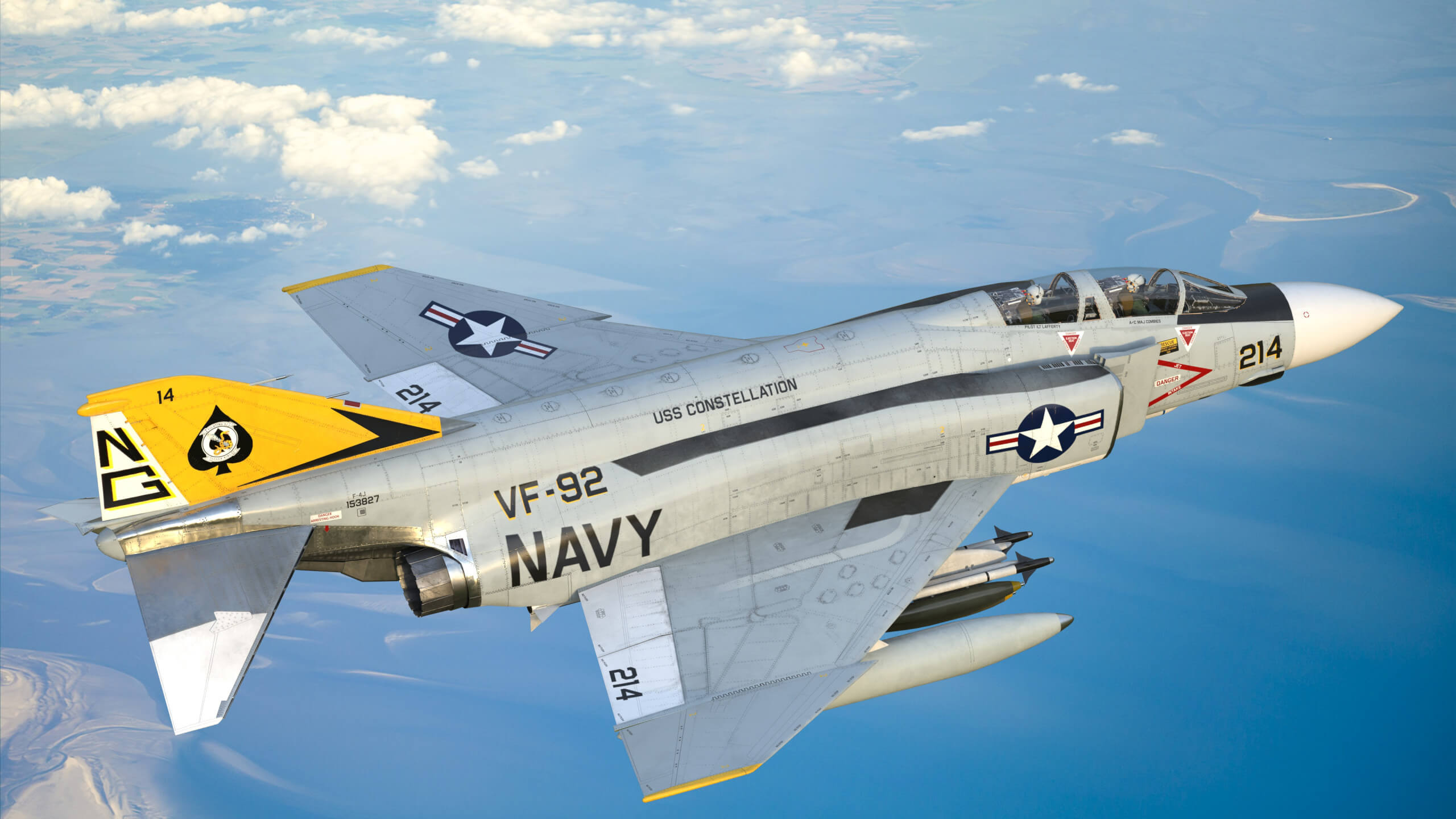 F-4 Phantom Ii 3D Desktop HD Wallpaper