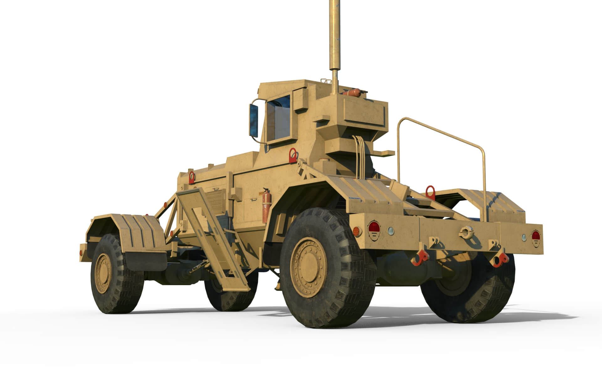 Husky Mine Detection Vehicle - 3D Model by citizensnip