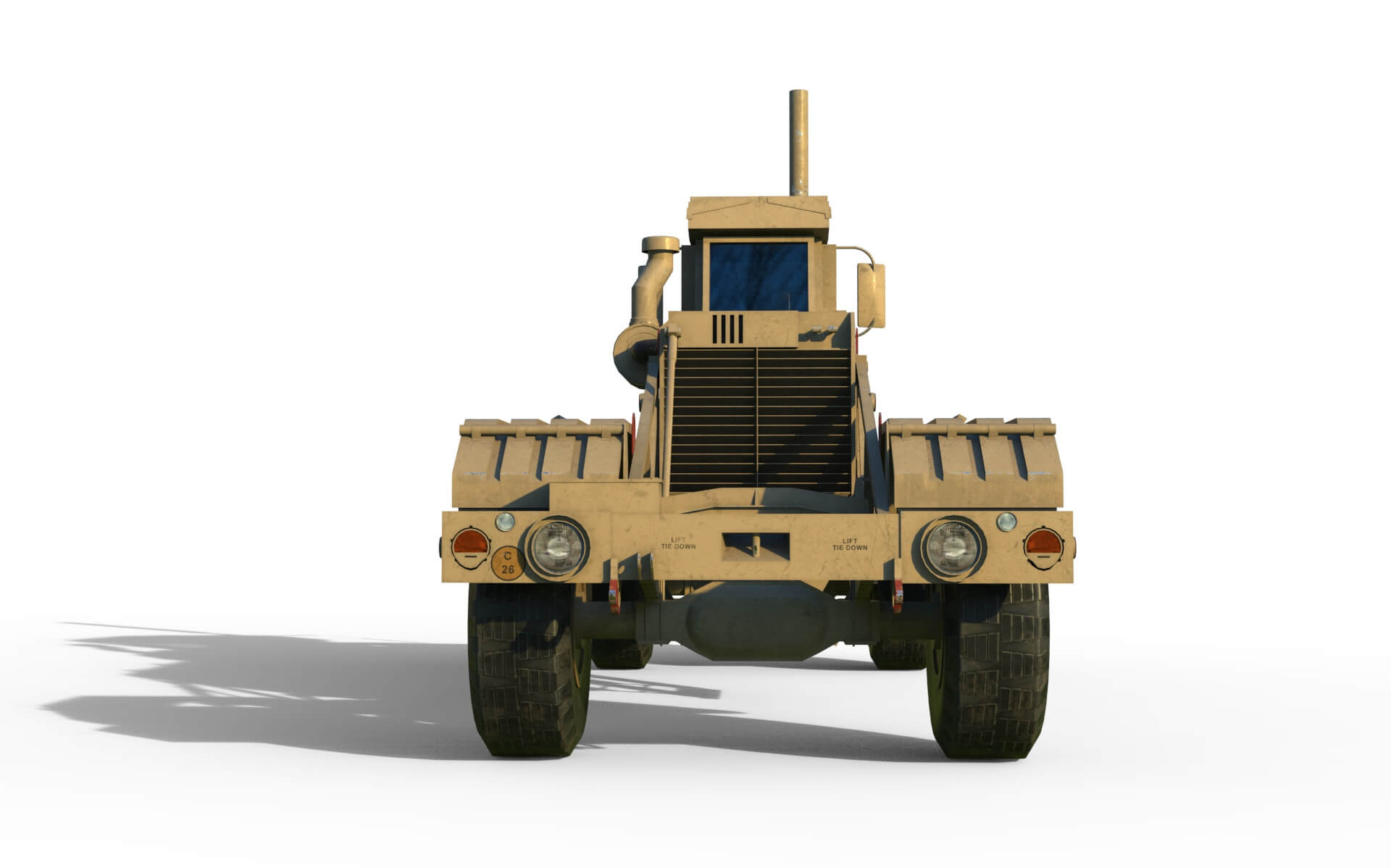 Husky Mine Detection Vehicle - 3D Model by citizensnip