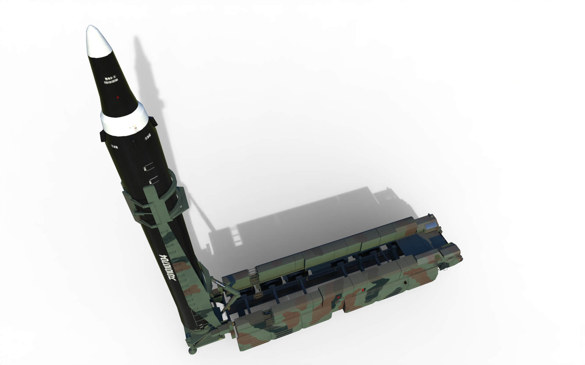 Hwasong 12 Missile Launcher - 3D Model by citizensnip