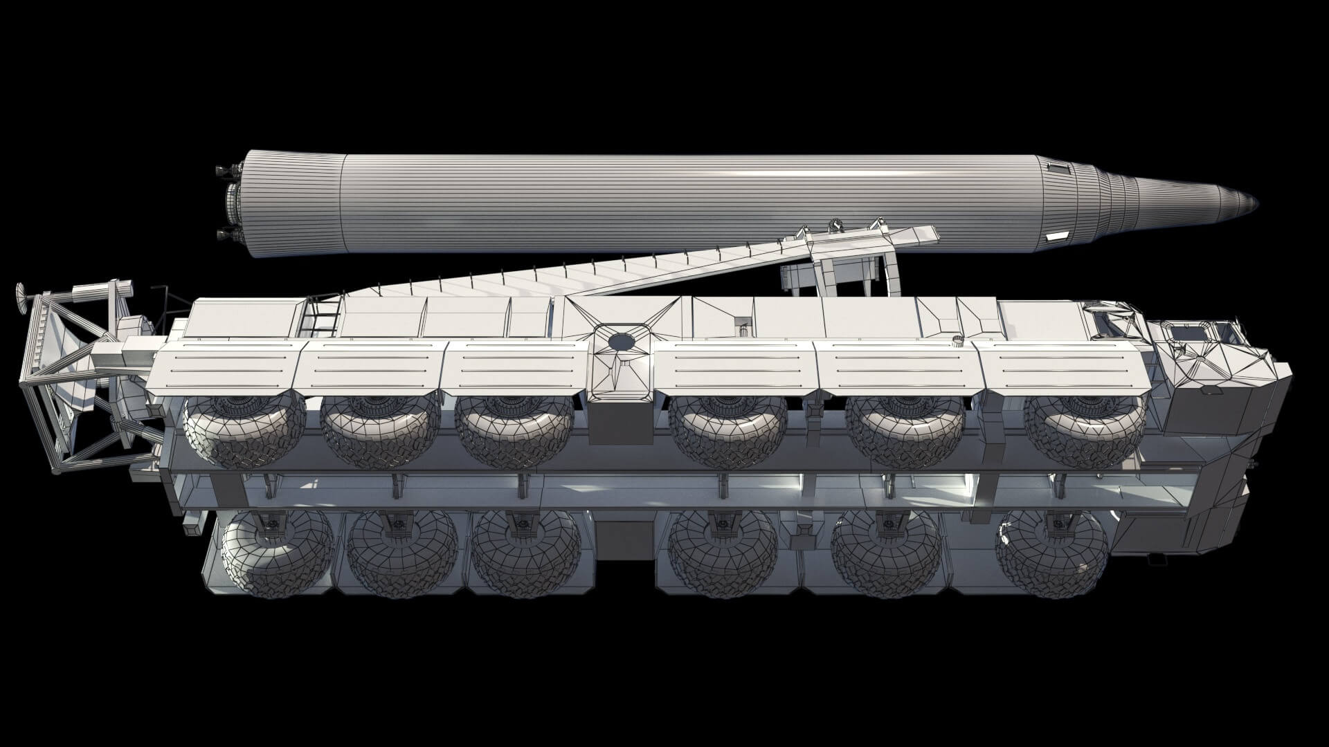 Hwasong 12 Missile Launcher - 3D Model by citizensnip