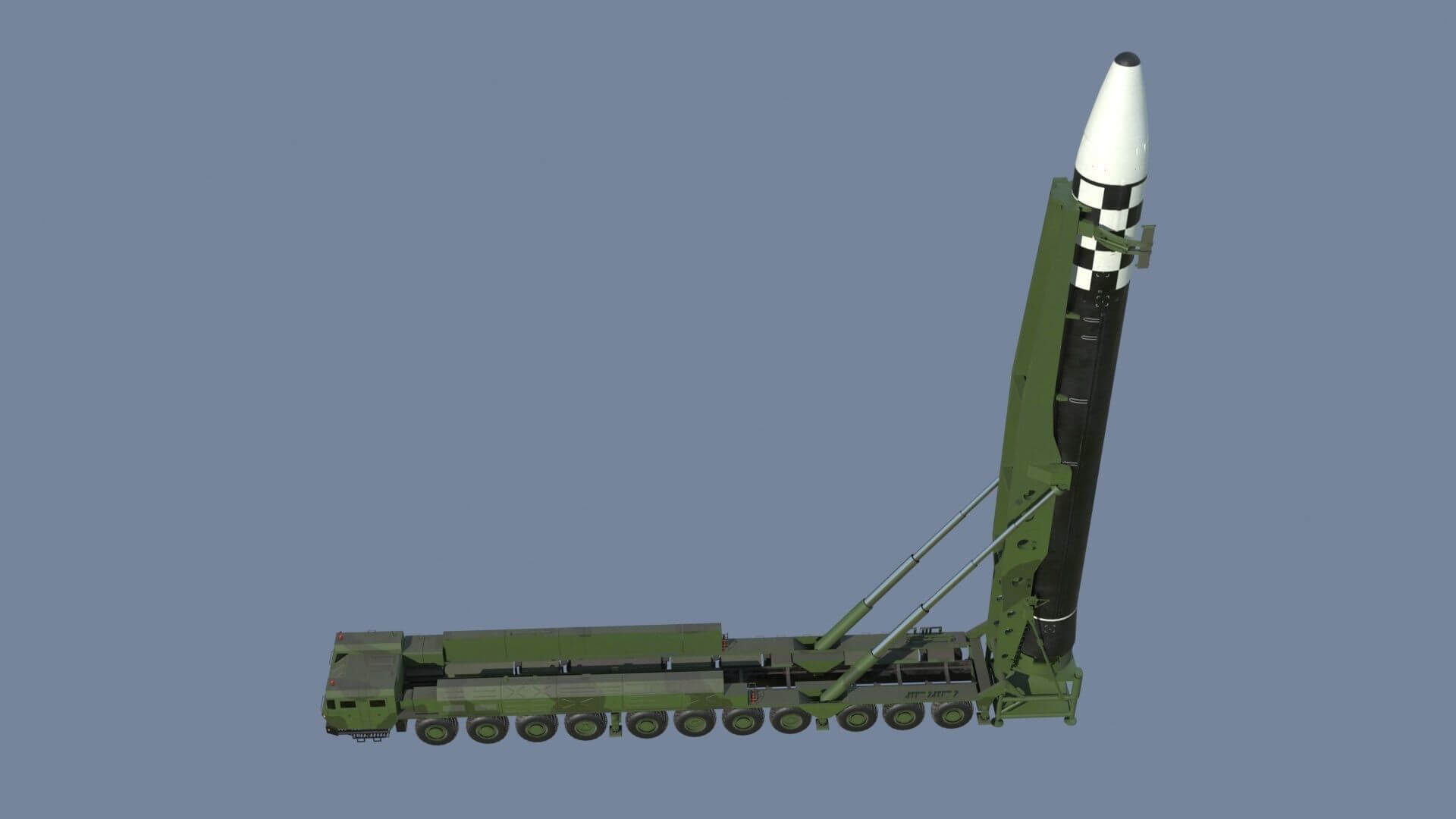 Hwasong 17 Missile Launcher - 3D Model by citizensnip