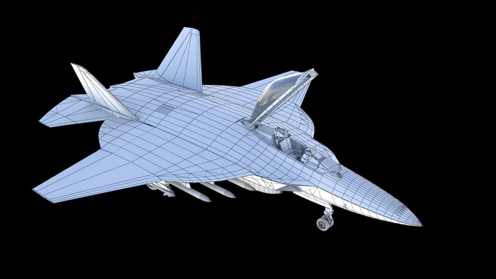 I-2000 Lfs Integral-2010 Figter Jet 3D Model by citizensnip