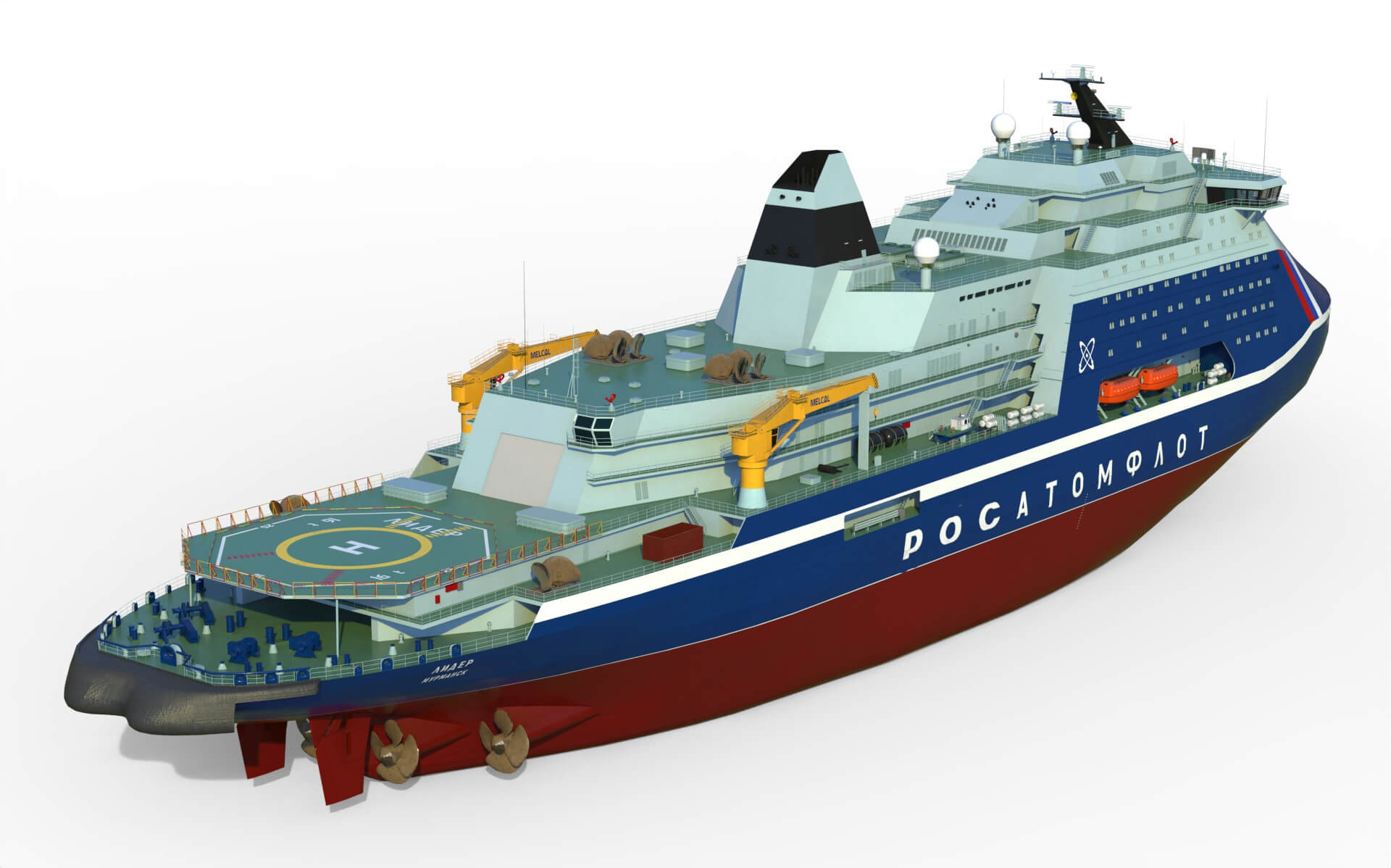 Icebreaker Lider Project 10510 - 3D Model by citizensnip