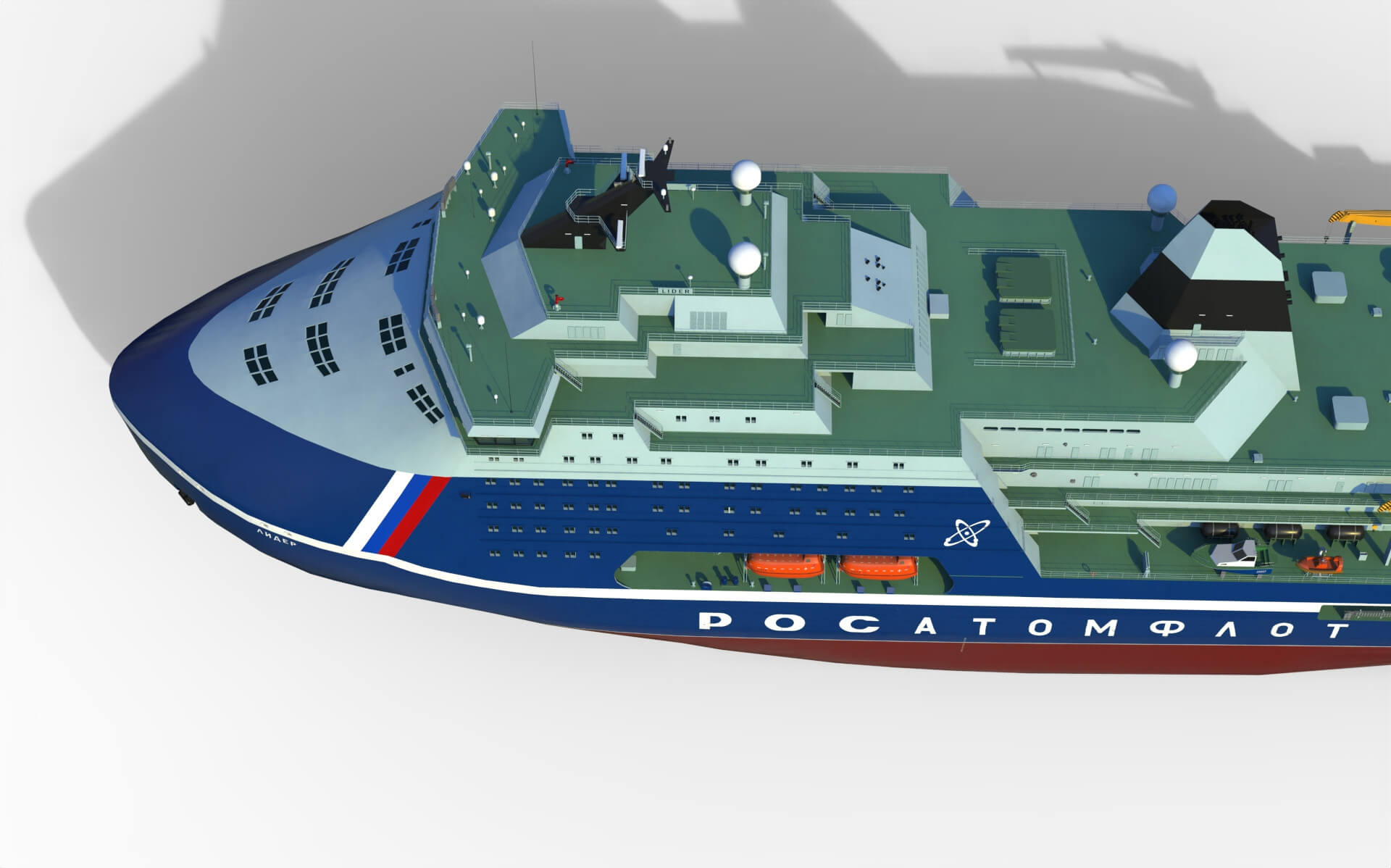 Icebreaker Lider Project 10510 - 3D Model by citizensnip