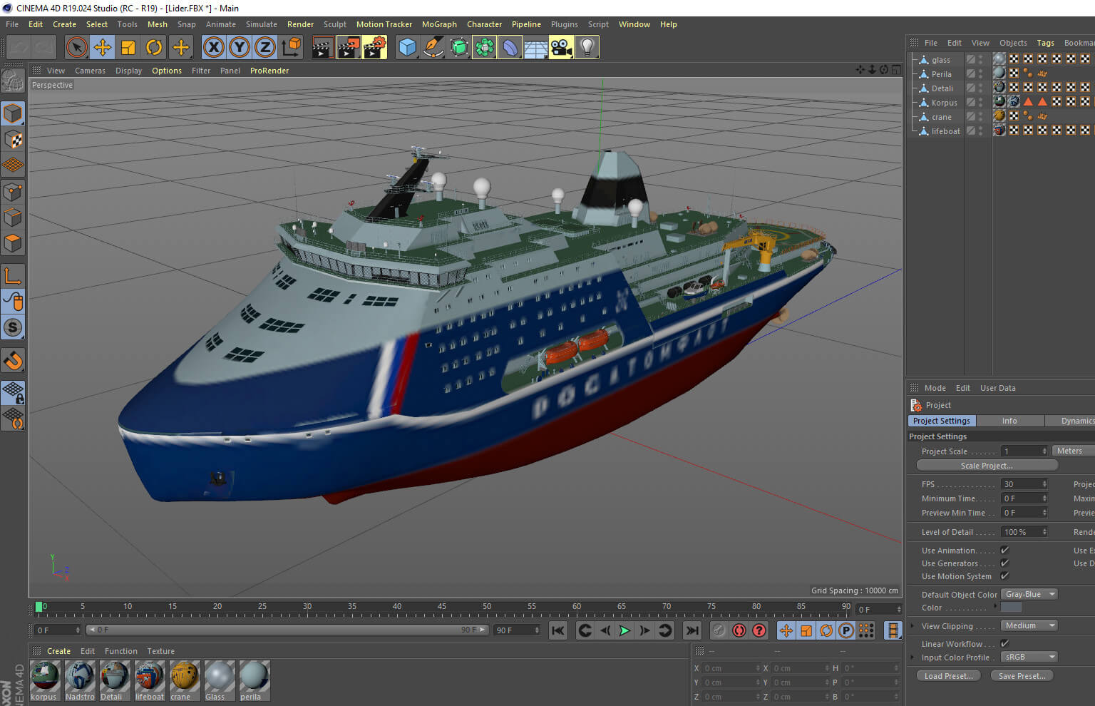 Icebreaker Lider Project 10510 - 3D Model by citizensnip