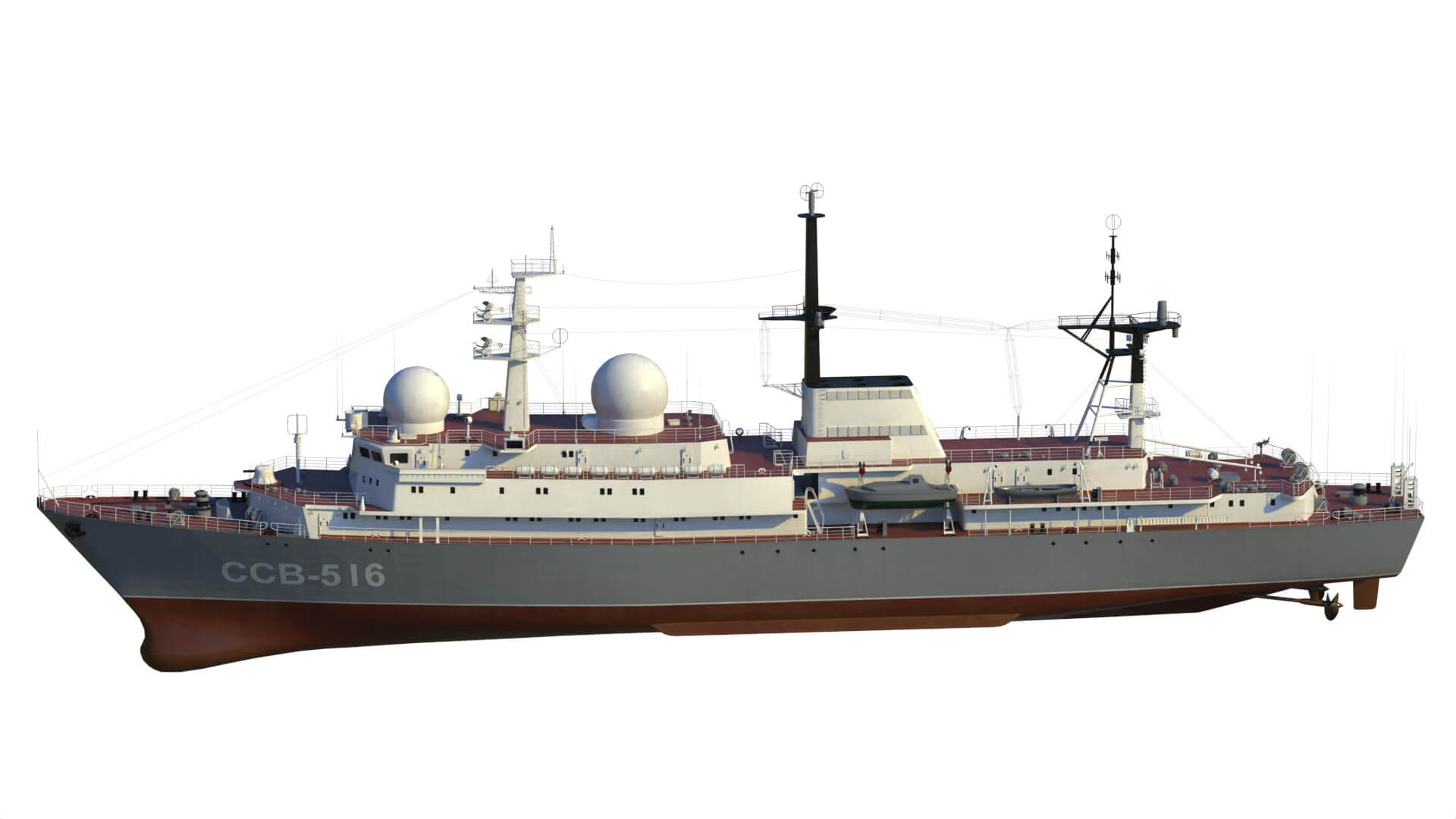 Intelligence Ship SSV-80 Project 1826 Lira 3D Model by citizensnip