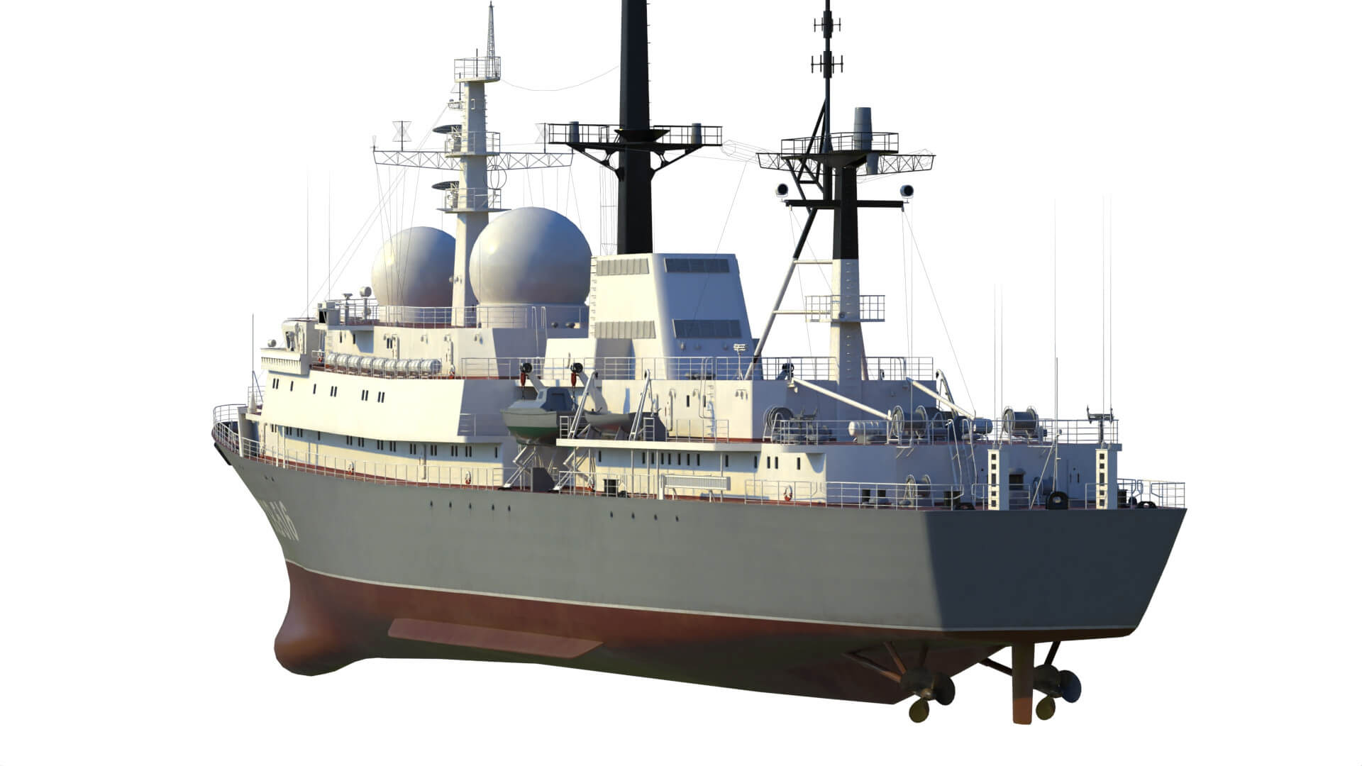 Intelligence Ship SSV-80 Project 1826 Lira 3D Model by citizensnip