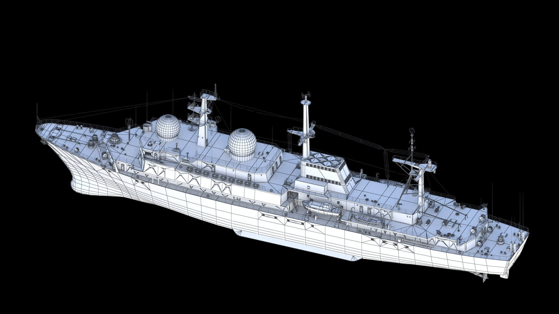 Intelligence Ship SSV-80 Project 1826 Lira 3D Model by citizensnip