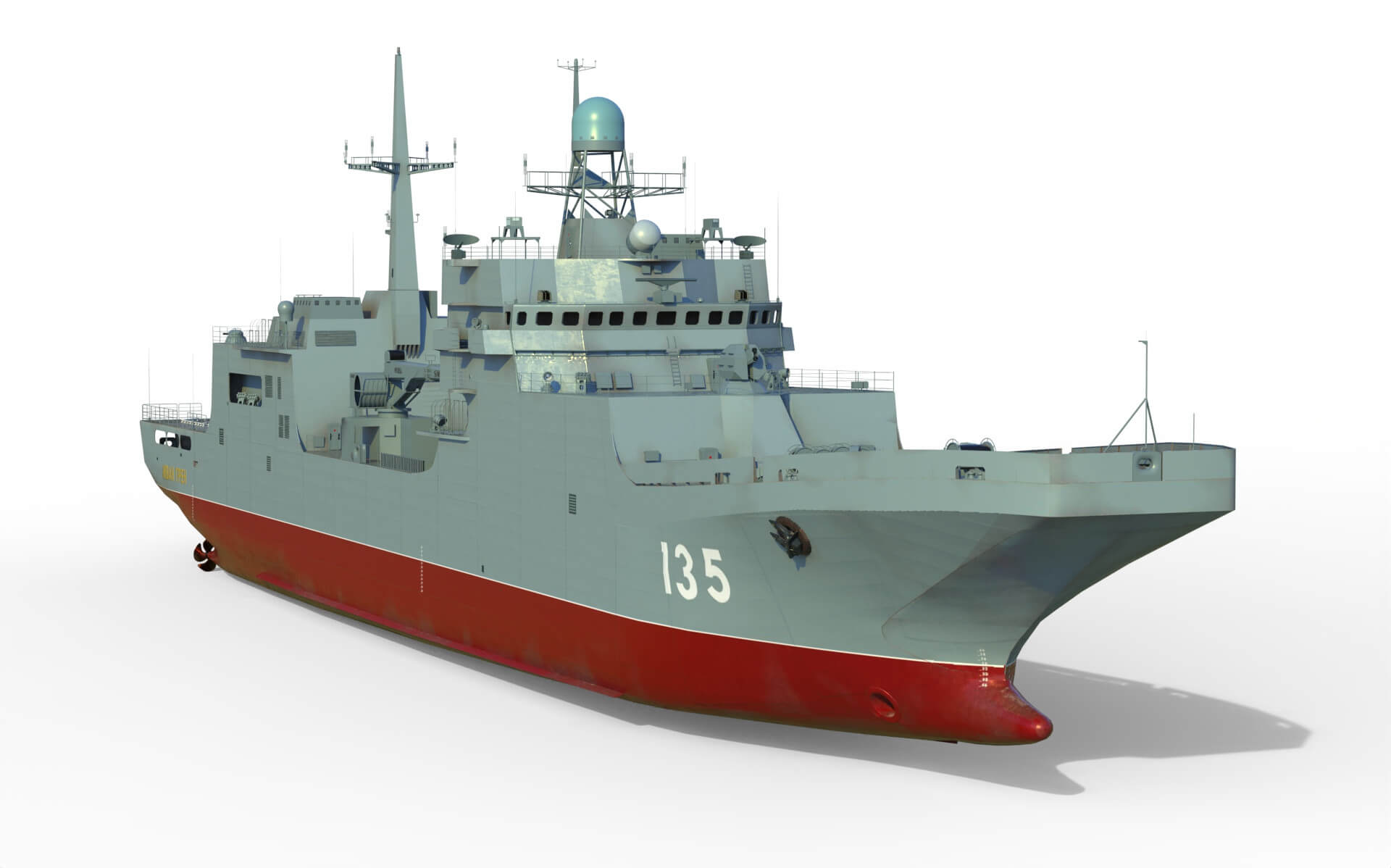 Ivan Gren Landing Ship Bdk 11711 - 3D Model by citizensnip