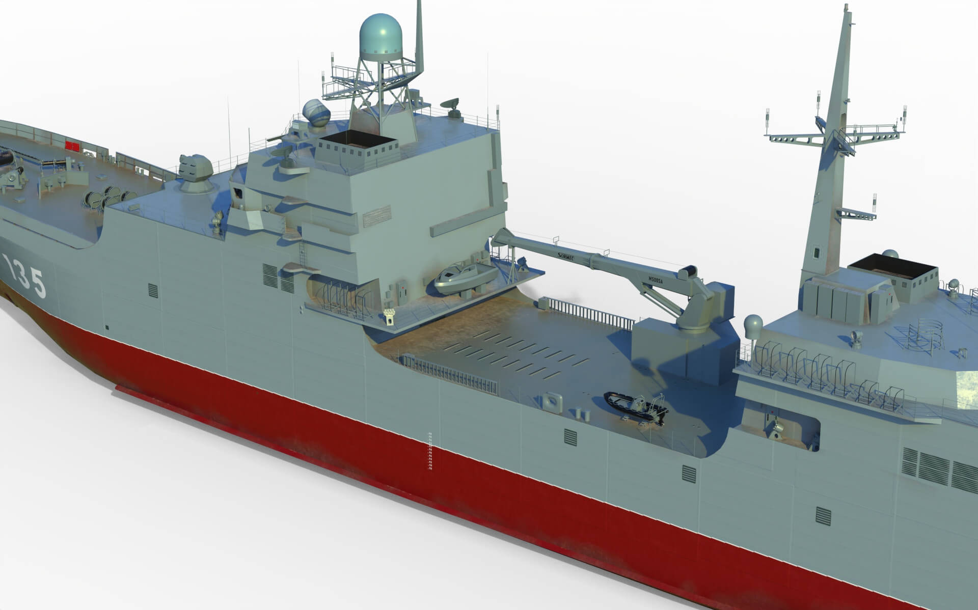 Ivan Gren Landing Ship Bdk 11711 - 3D Model by citizensnip
