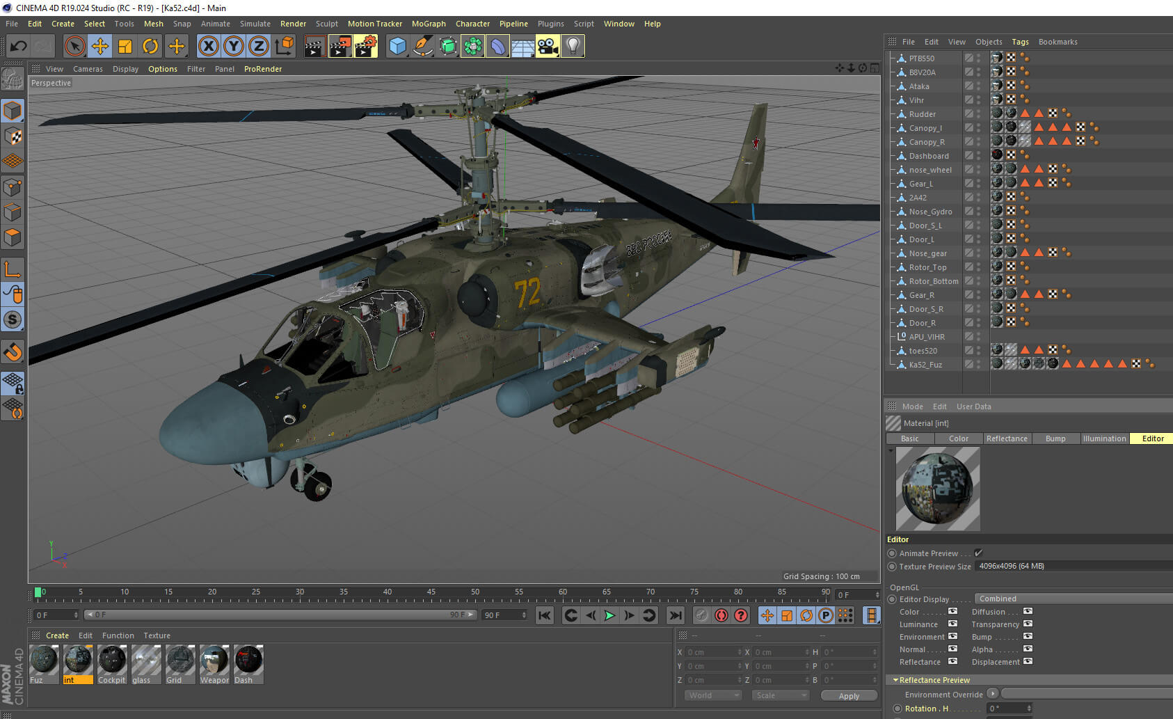 KA-52 Alligator Hokum B 3D Model by citizensnip