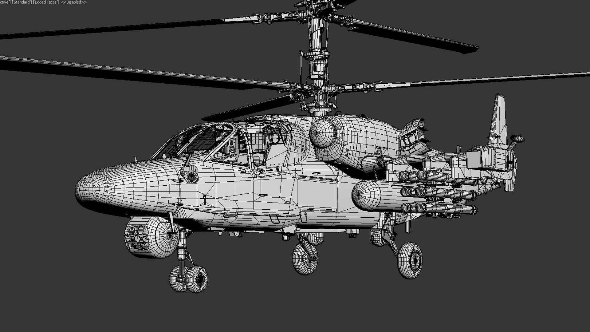 KA-52 Alligator Hokum B 3D Model by citizensnip