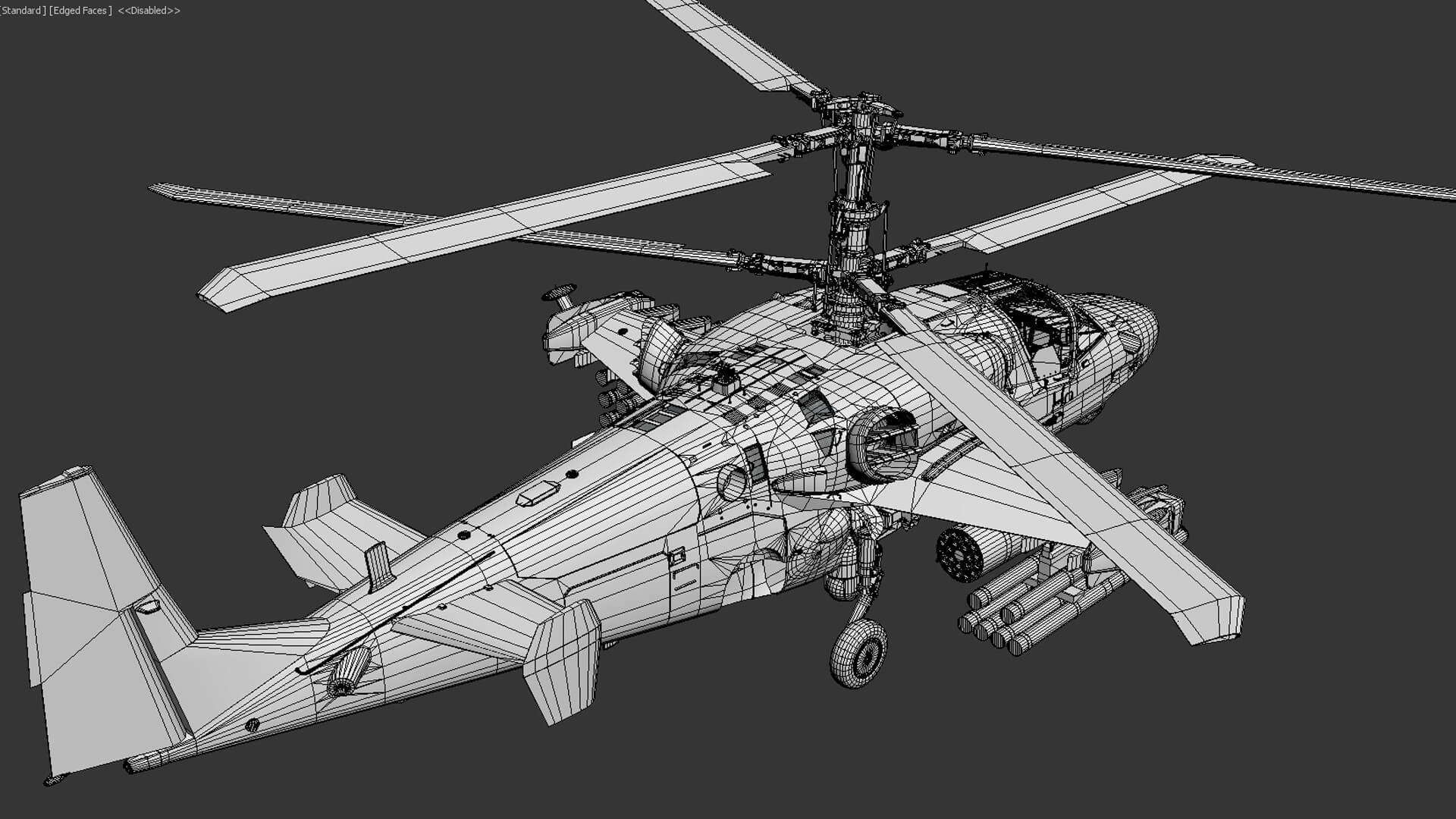 KA-52 Alligator Hokum B 3D Model by citizensnip