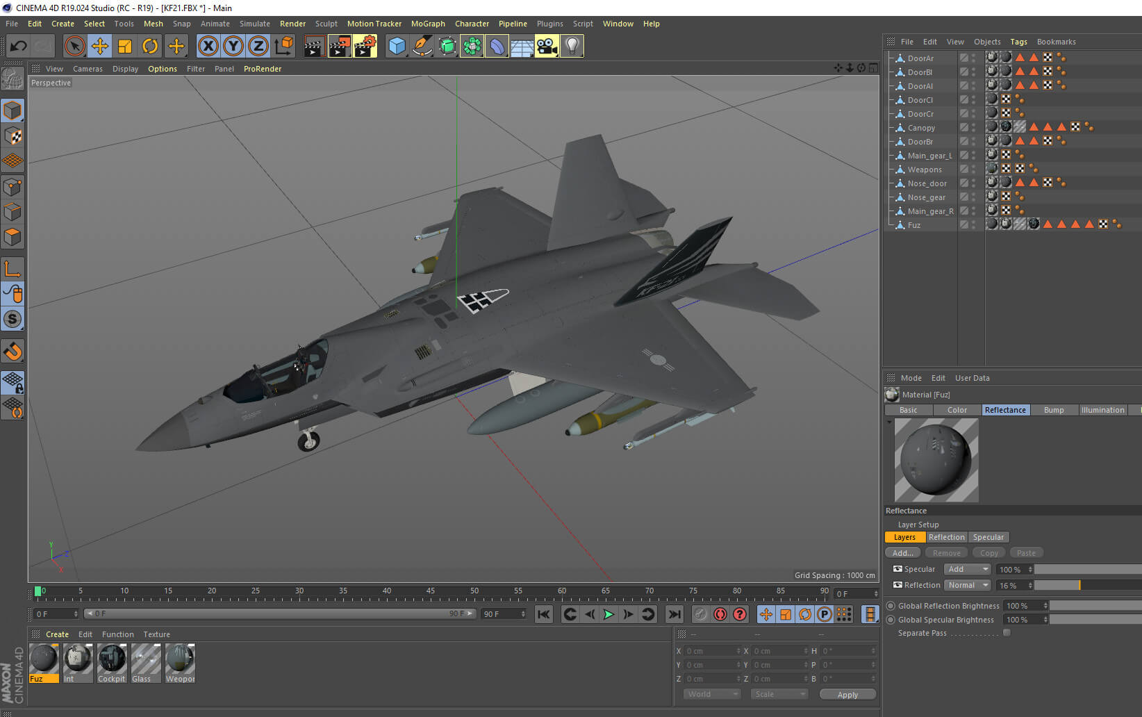 KAI KF-21 Boramae 3D Model by citizensnip