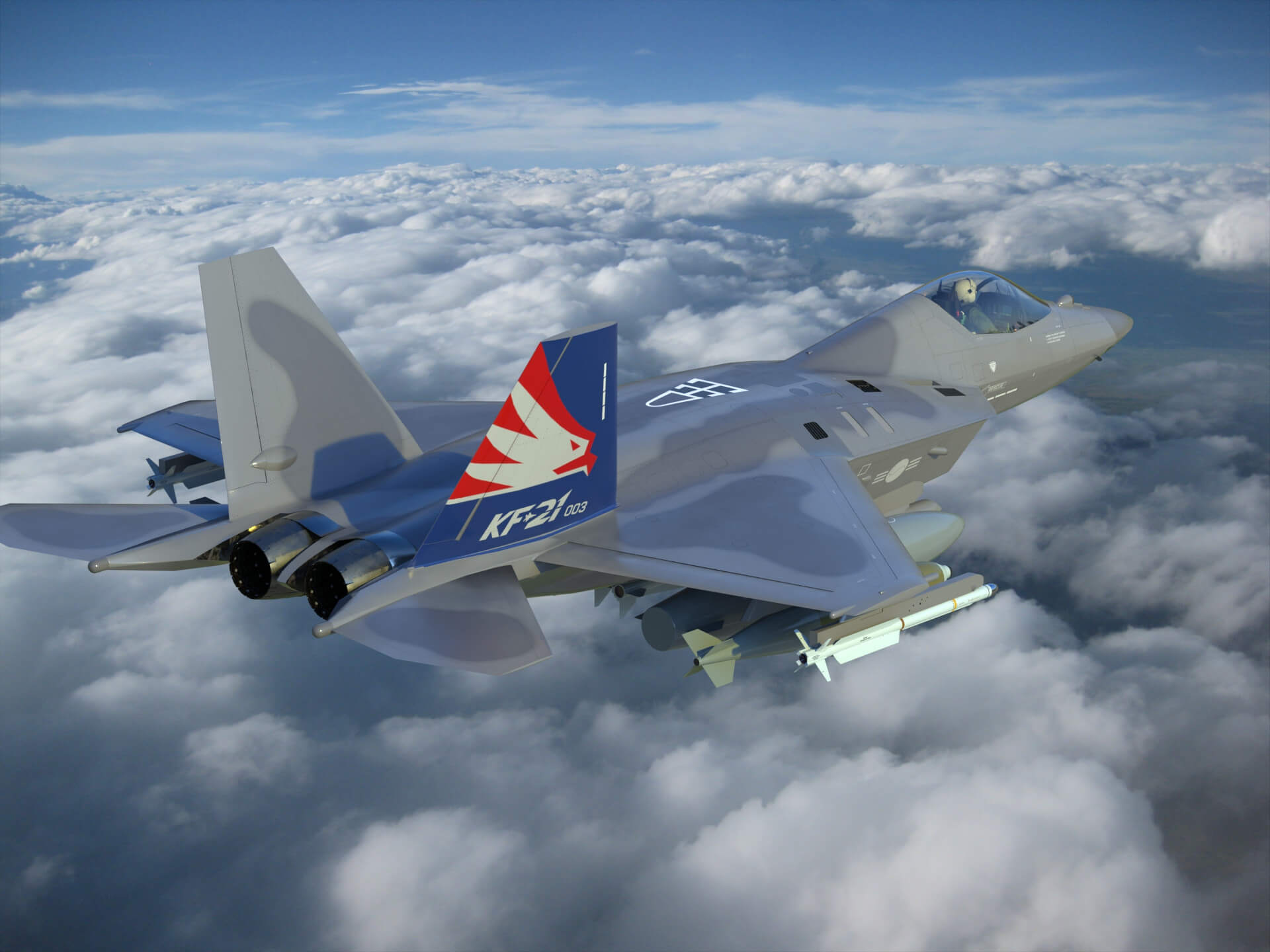 KAI KF-21 Boramae 3D Model by citizensnip