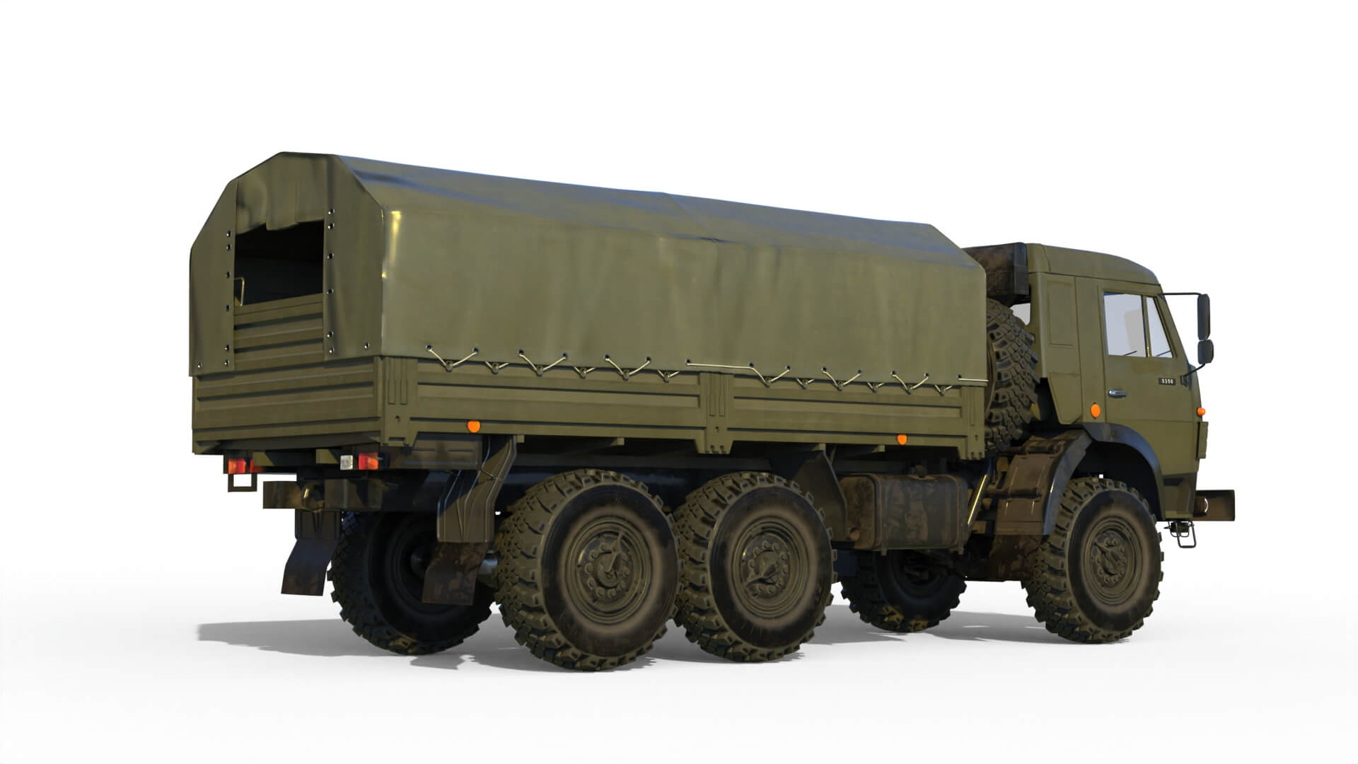 Kamaz 5350 General Utility Truck - 3D Model by citizensnip