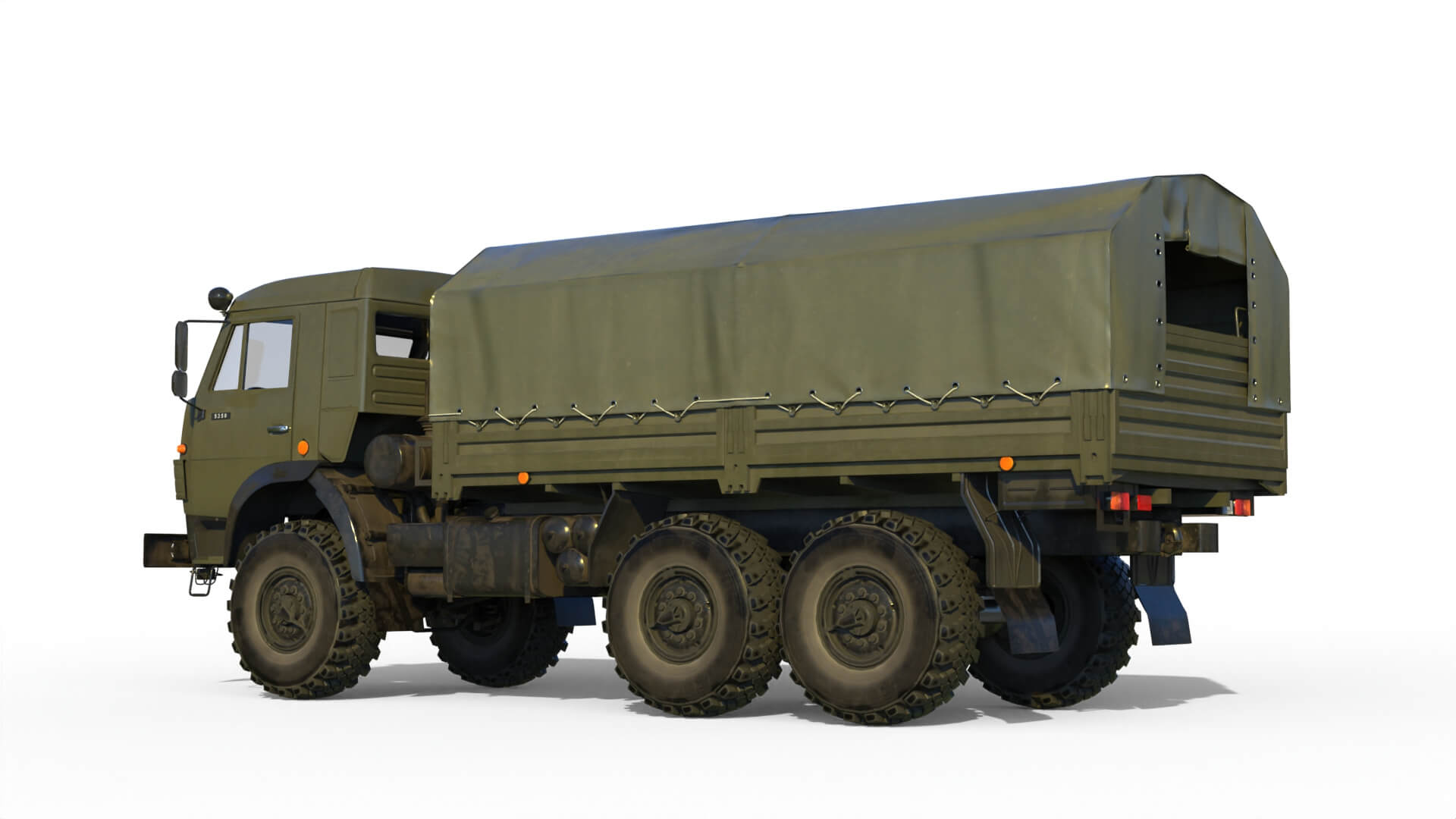 Kamaz 5350 General Utility Truck - 3D Model by citizensnip