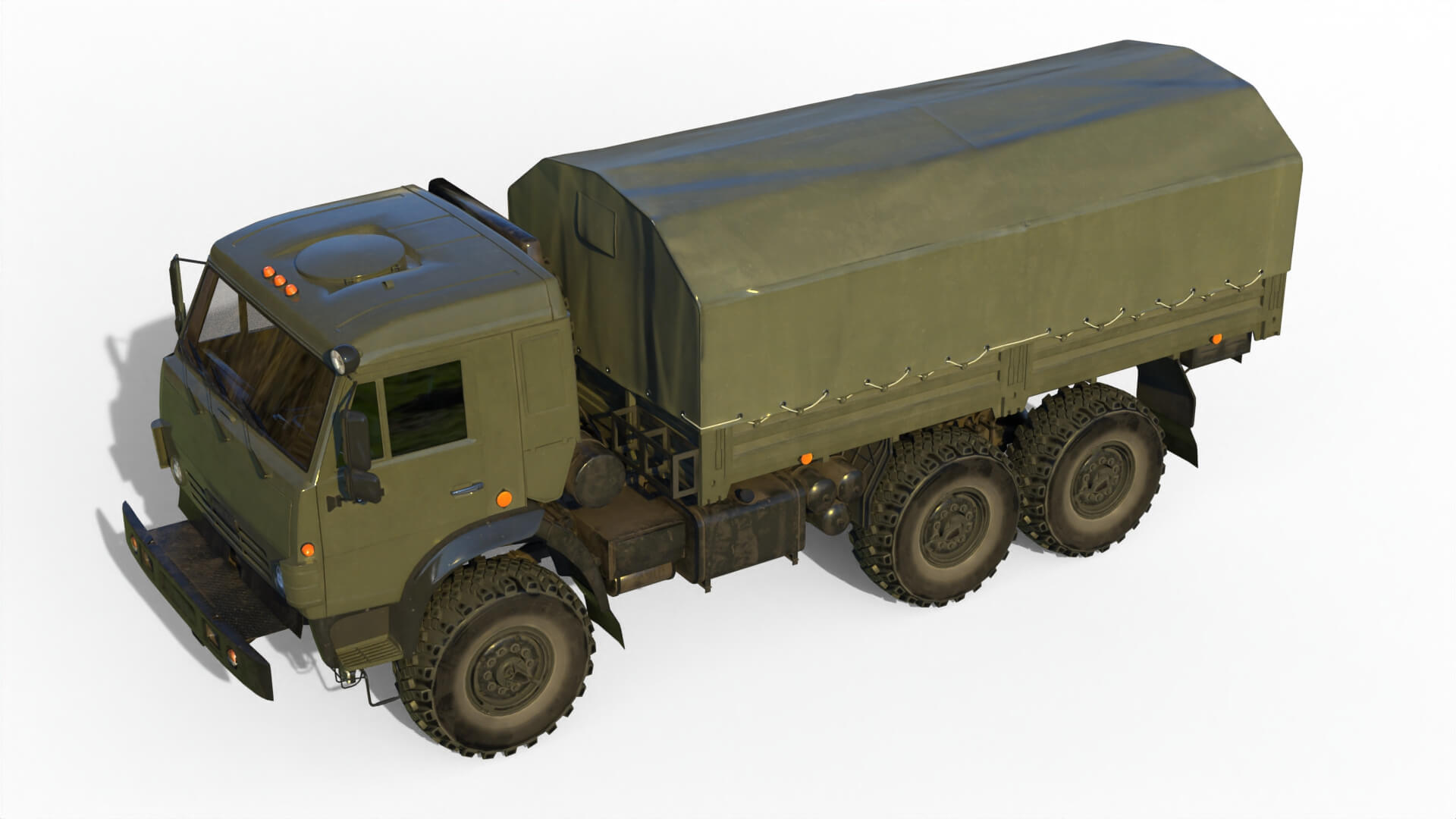 Kamaz 5350 General Utility Truck - 3D Model by citizensnip